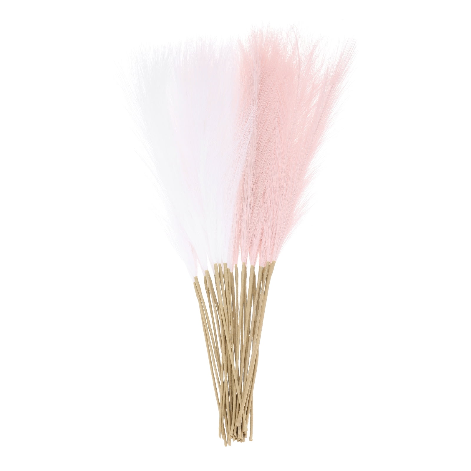 Uxcell 30pcs Dried Faux Pampas Grass 21 Inch Artificial Fake Fluffy ...