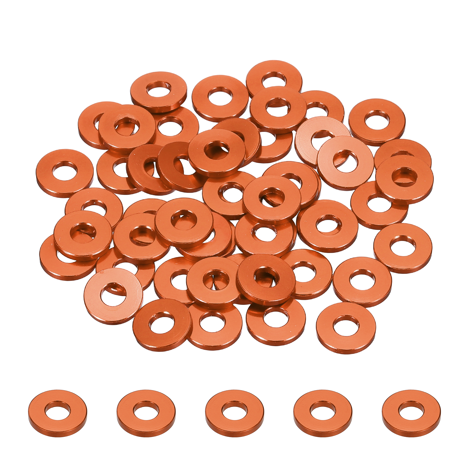 Uxcell 30pcs M4 Flat Washer Aluminum Gasket Anodized Countersunk Washer ...