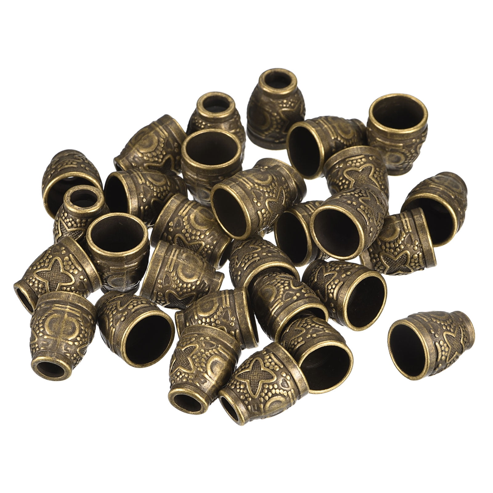 Uxcell 30pcs Metal Bell Stopper, Alloy Rope End Lock Bell Rope Fastener ...