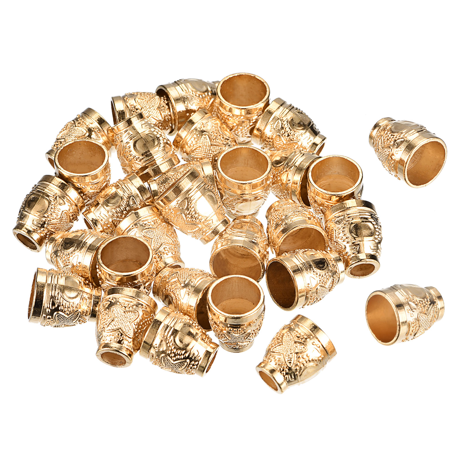 Uxcell 30pcs Metal Bell Stopper, Alloy Rope End Lock Bell Rope Fastener ...