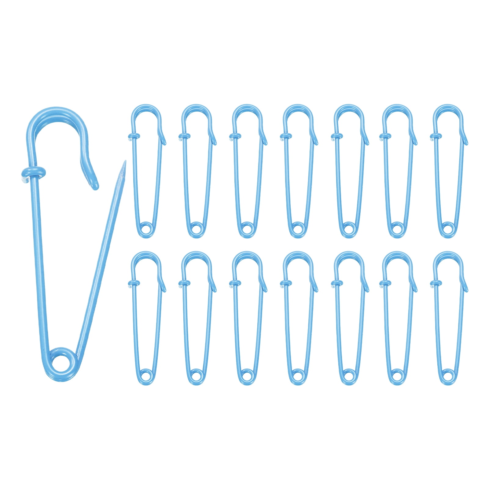 Uxcell 30pcs Safety Pins 50mm Baked Paint Large Safety Pin for Clothes ...