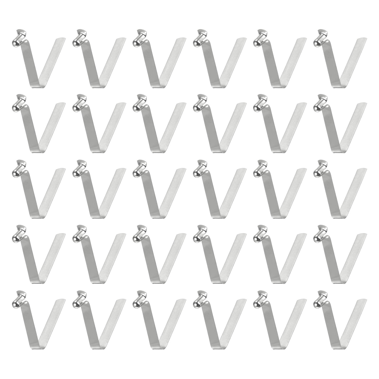 Uxcell 30pcs Single Button Kayak Paddle Snap Spring Clip 3.8x5.5x28mm V ...