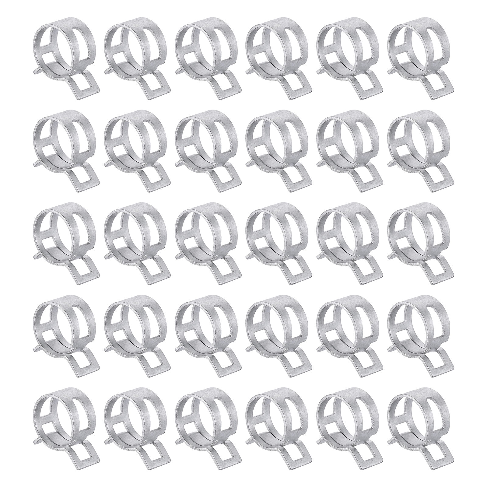 Uxcell 30pcs Spring Band Type Hose Clamps 16mm Fuel Line Hose Spring ...