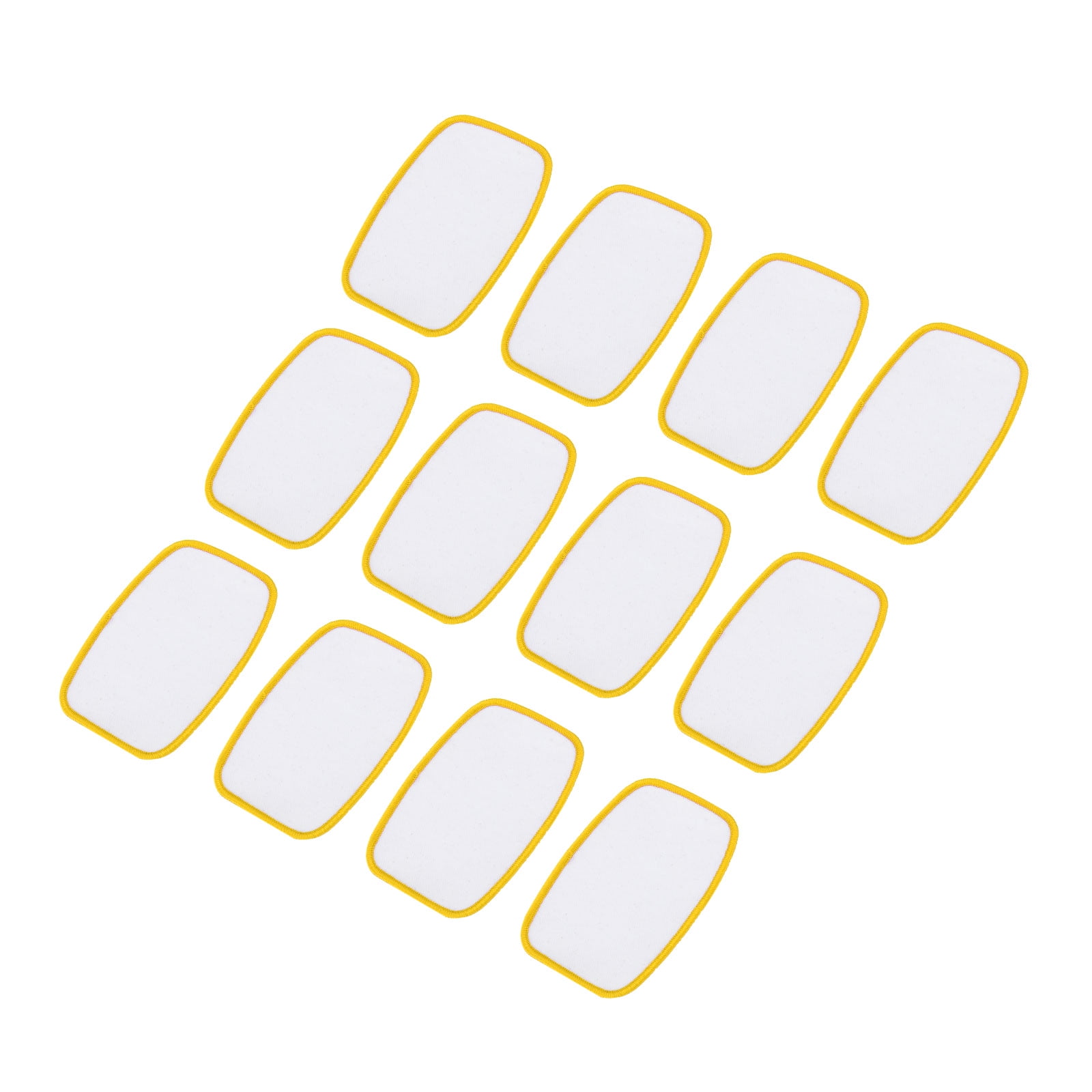 Uxcell 30pcs Sublimation Patch Blank, 10x6cm/3.94x2.36 inch Fabric Iron-on Blank Heat Transfer ...