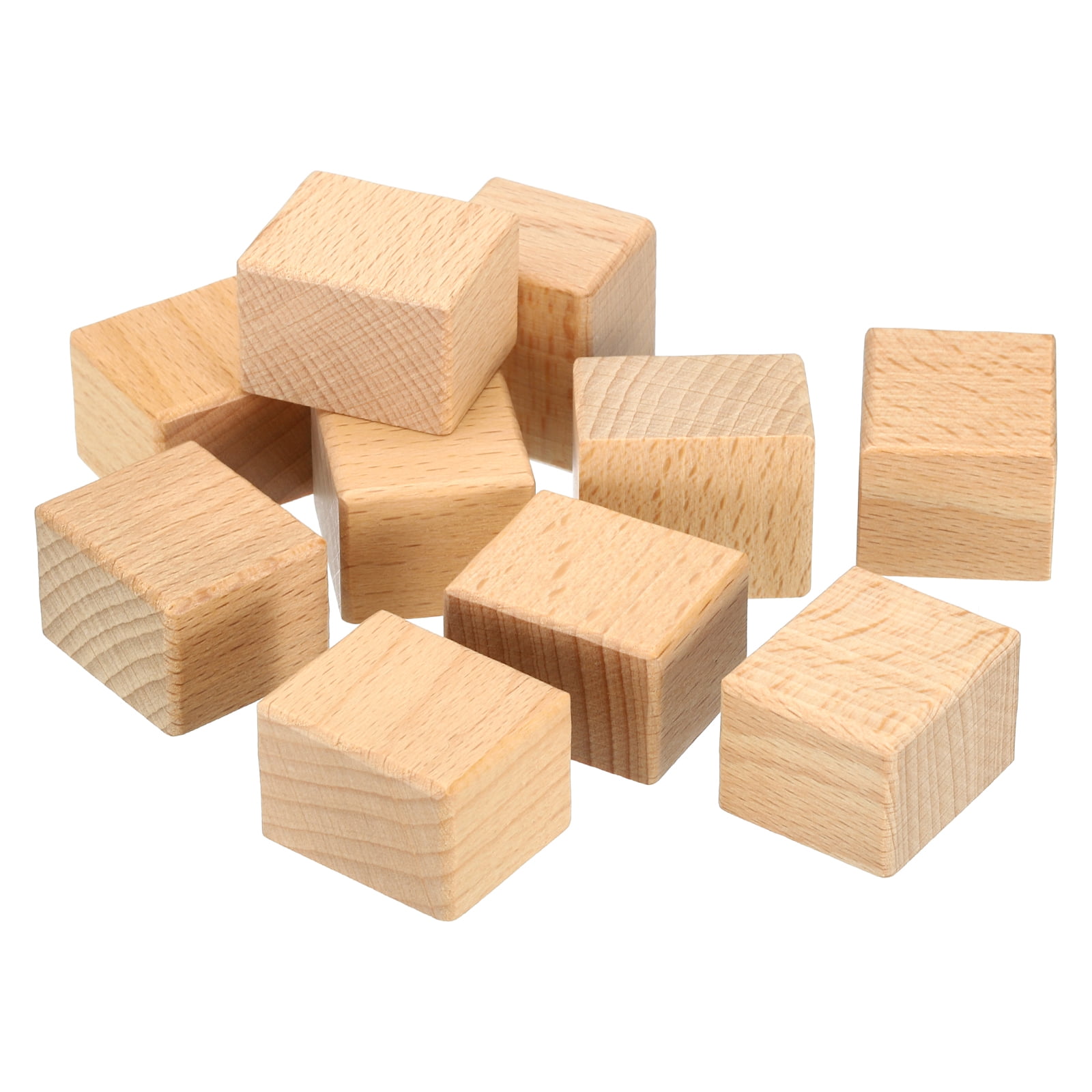 Uxcell 30x25mm Blank Wood Rubber Stamp Mounts, 10 Pack Wooden Rubber ...