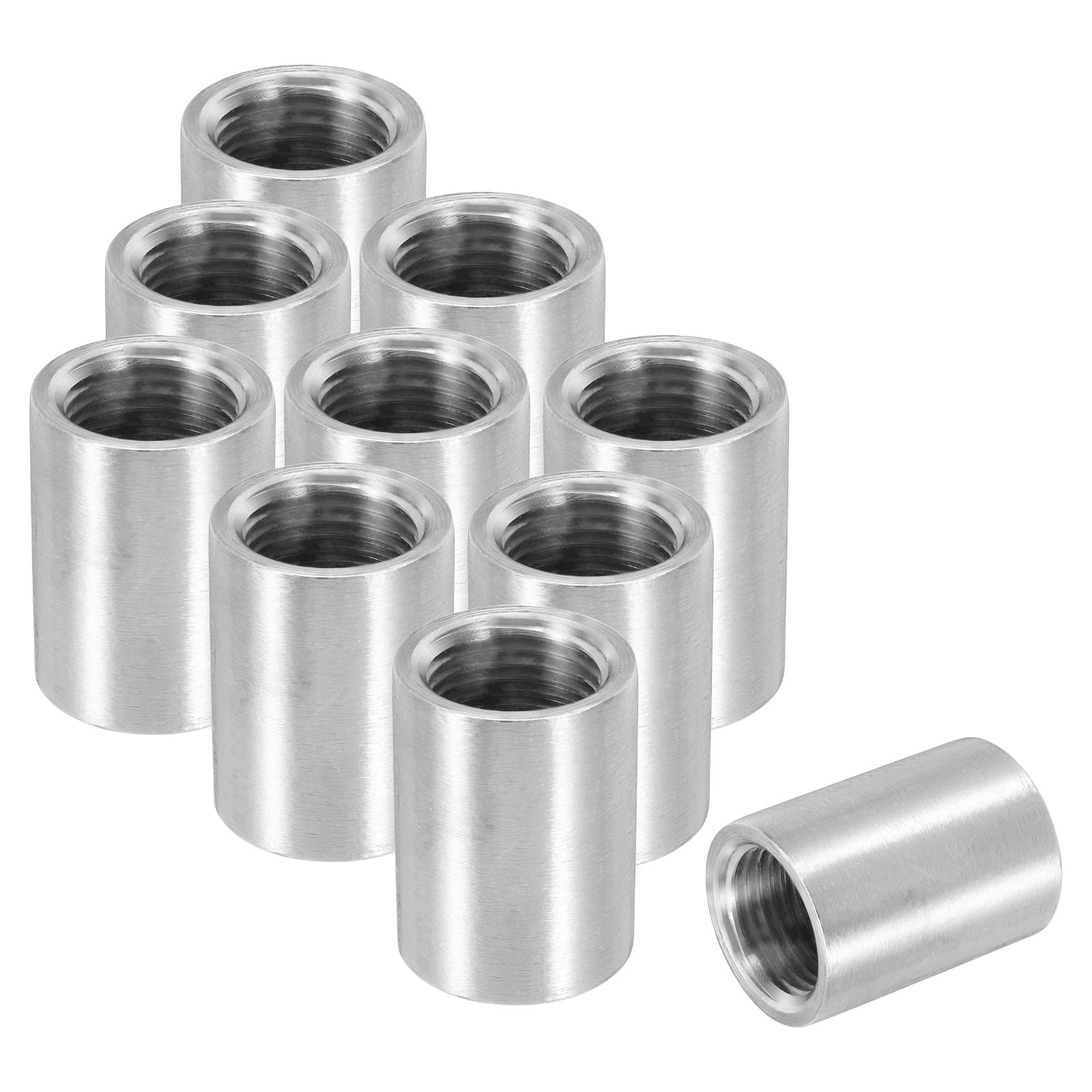 Uxcell 316 Stainless Steel 1/2 NPT Female Half Threaded Weldable Weld ...