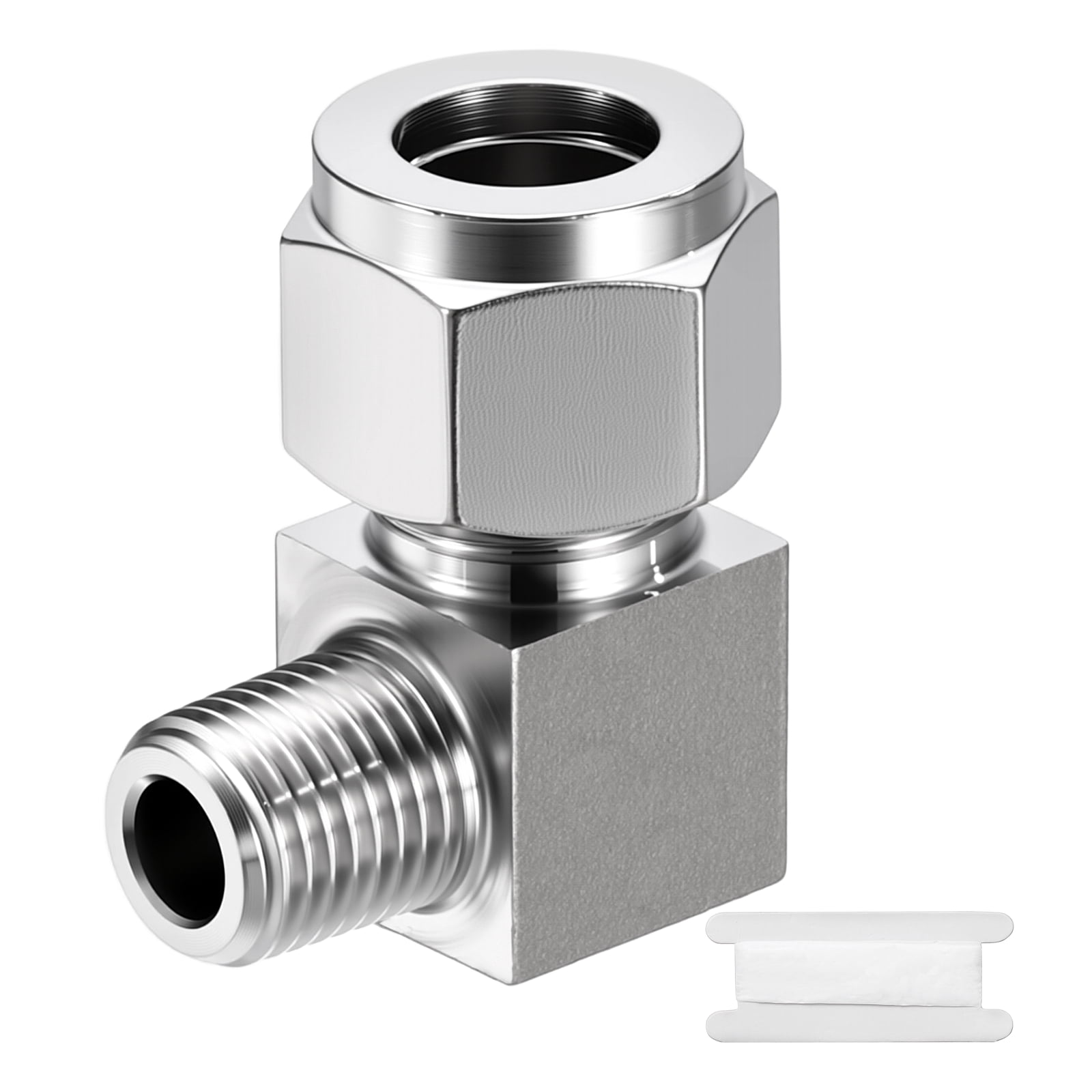 Uxcell 316 Stainless Steel Compression Tube Pipe Fitting, 90 Degree ...