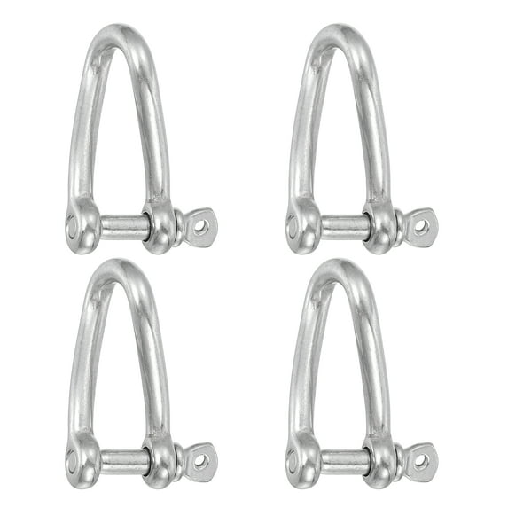 Uxcell 316 Stainless Steel Twist Shackle 3/16" 5mm, 264 lbs Load ...