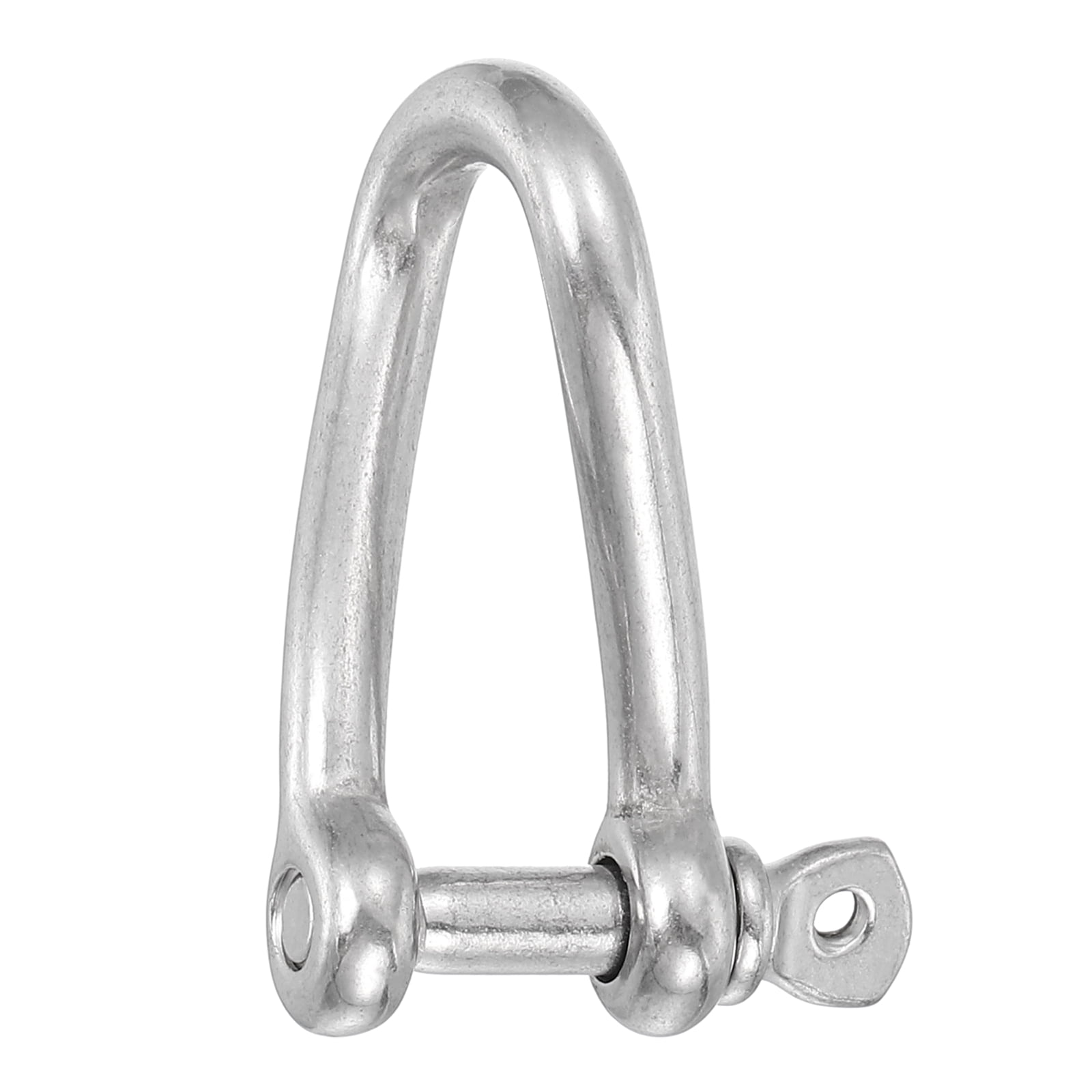 Uxcell 316 Stainless Steel Twist Shackle 3/16" 5mm, 264 lbs Load Twisted Clevis with Screw Pin ...