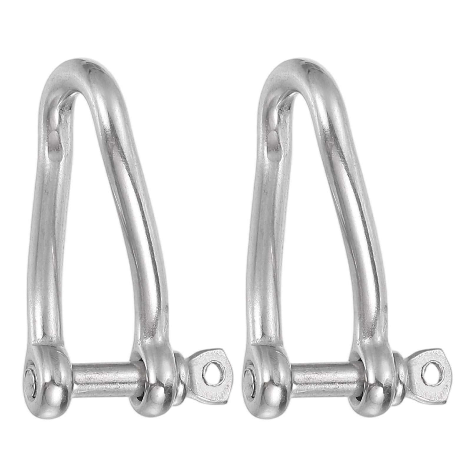 Uxcell 316 Stainless Steel Twist Shackle 5/32" 4mm, 198 lbs Load ...