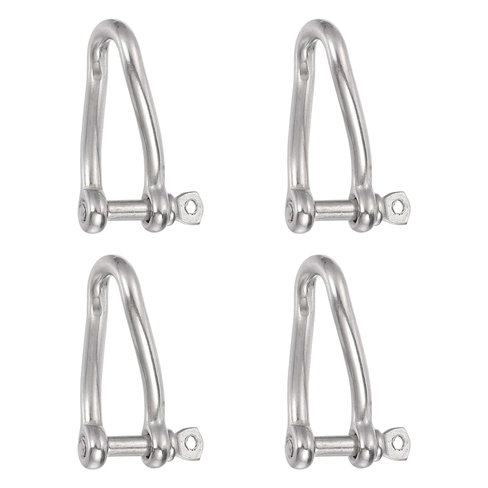Uxcell 316 Stainless Steel Twist Shackle 5/32" 4mm, 198 lbs Load ...