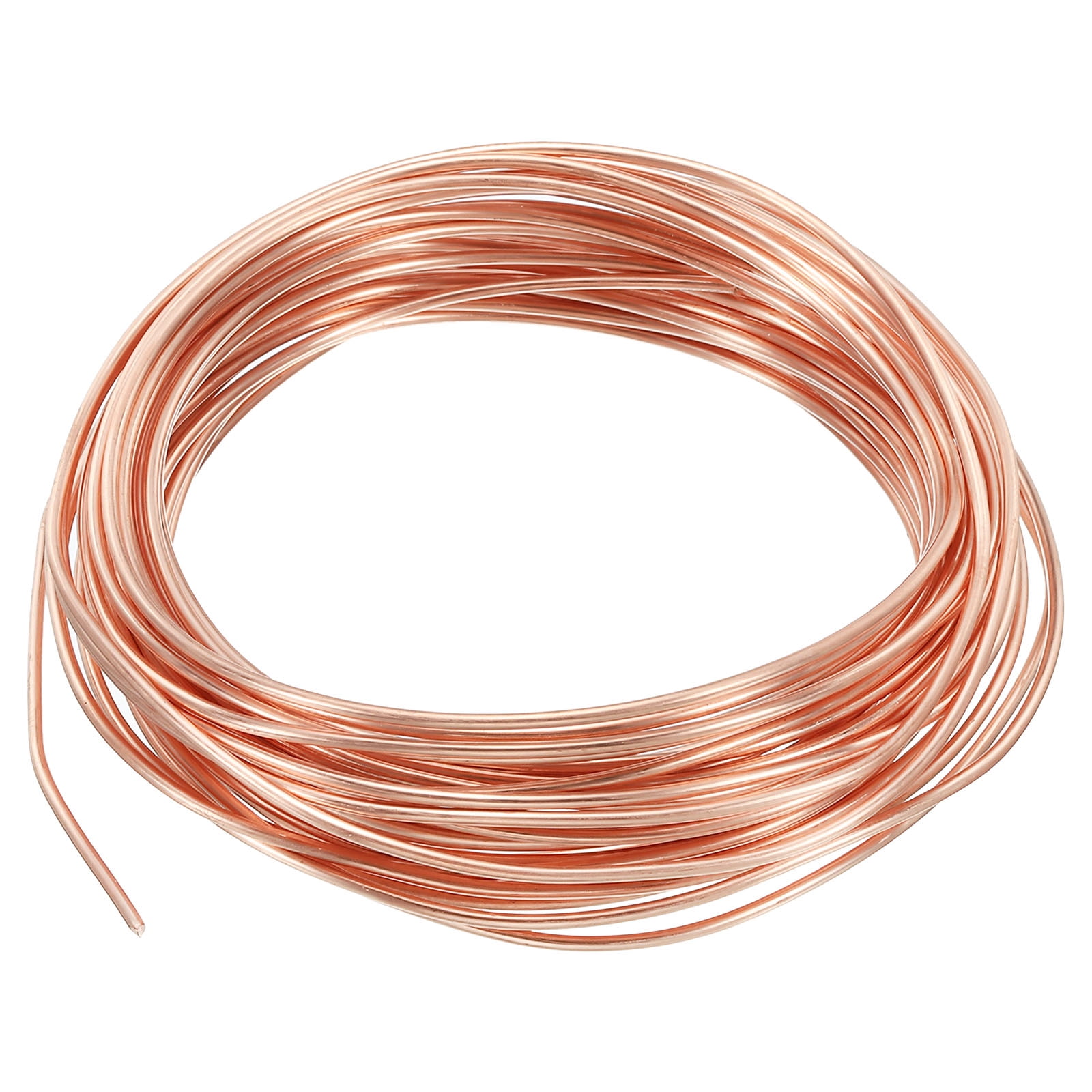 Uxcell 32.8Ft (10m) Solid Bare Copper Wire 15 Gauge 99.9% Pure Copper ...