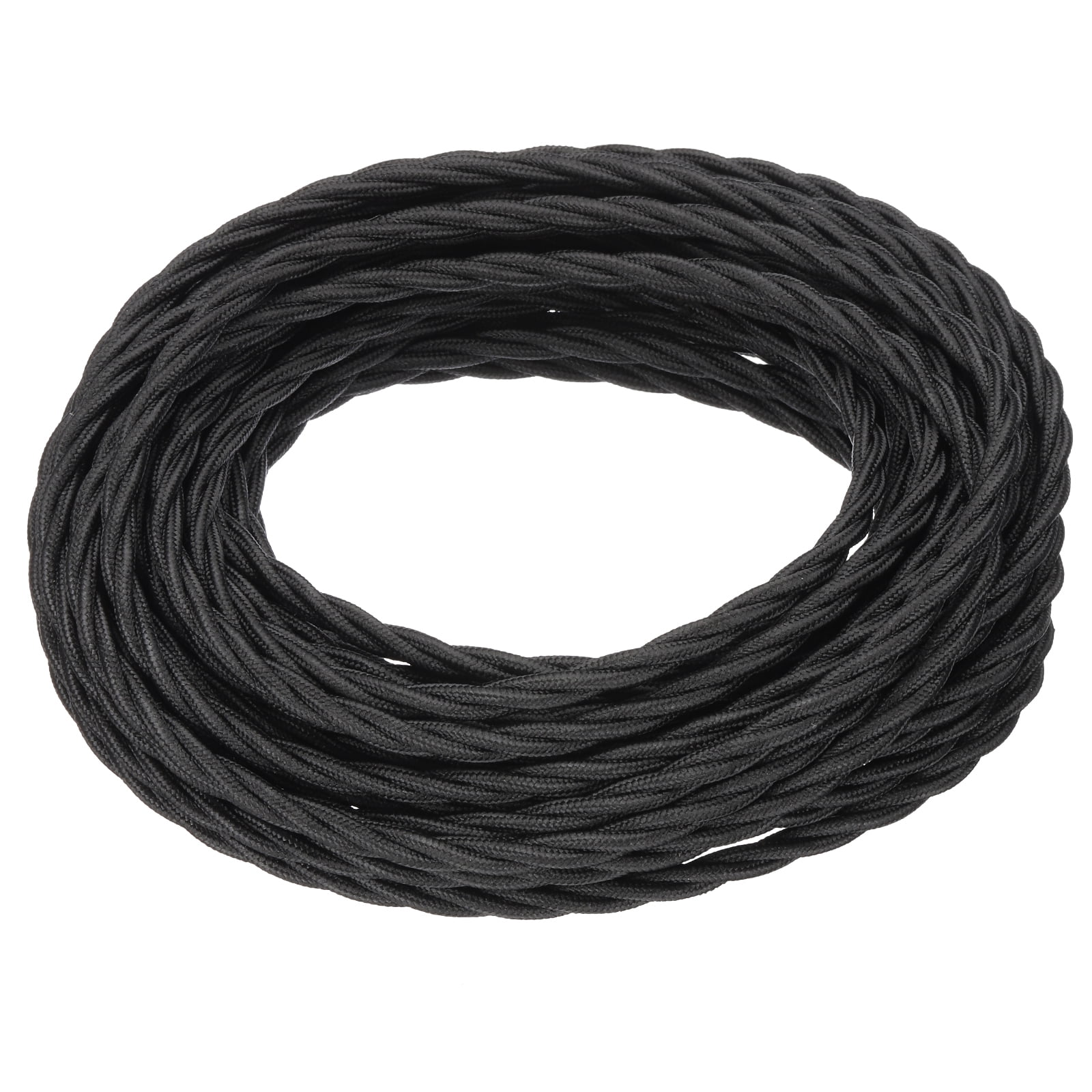 Uxcell 32.8Ft Twisted Cloth Covered Wire, 18/3 Cloth Covered Electrical ...