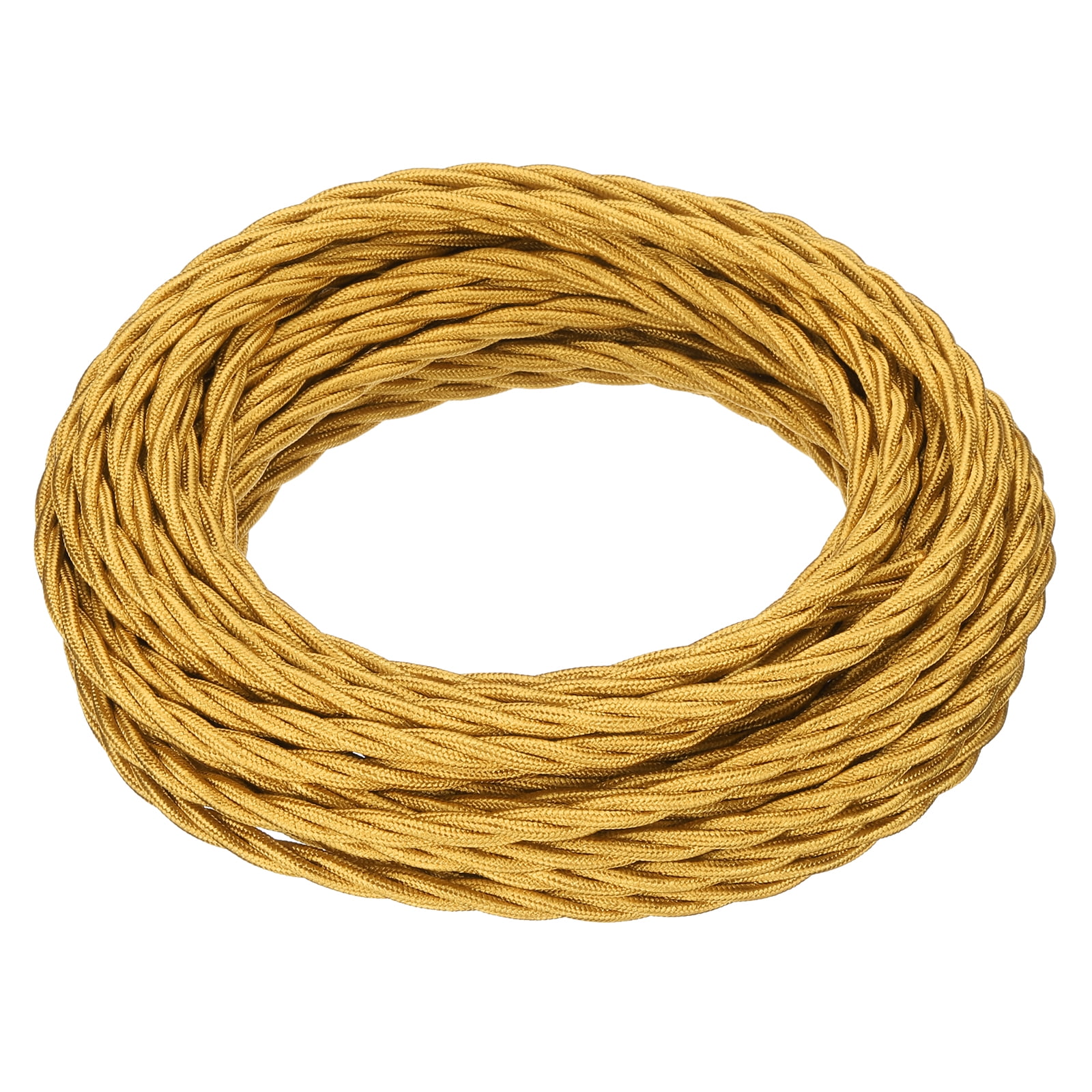 Uxcell 32.8Ft Twisted Cloth Covered Wire, 18/3 Cloth Covered Electrical ...