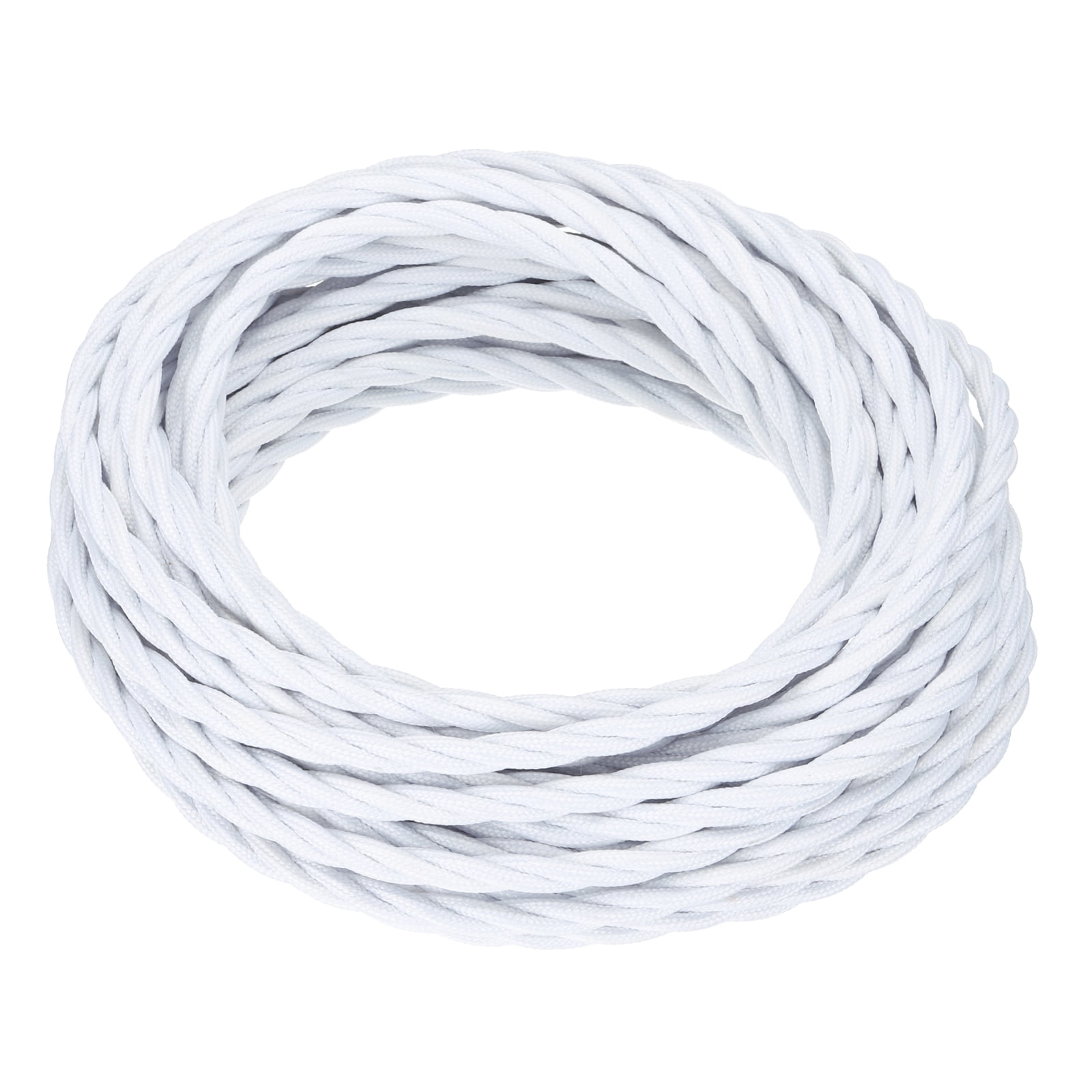 Uxcell 32.8Ft Twisted Cloth Covered Wire, 18/3 Cloth Covered Electrical ...