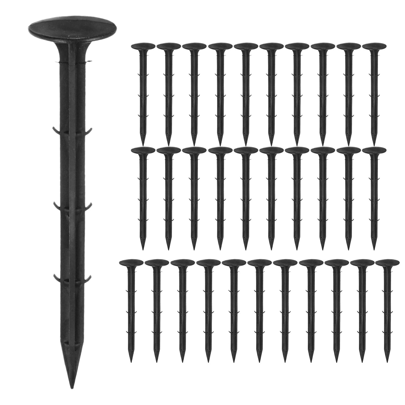 Uxcell 32-Pack Survey Markers Garden Stakes, 1.3 x 6.3 Inch Plastic Low ...