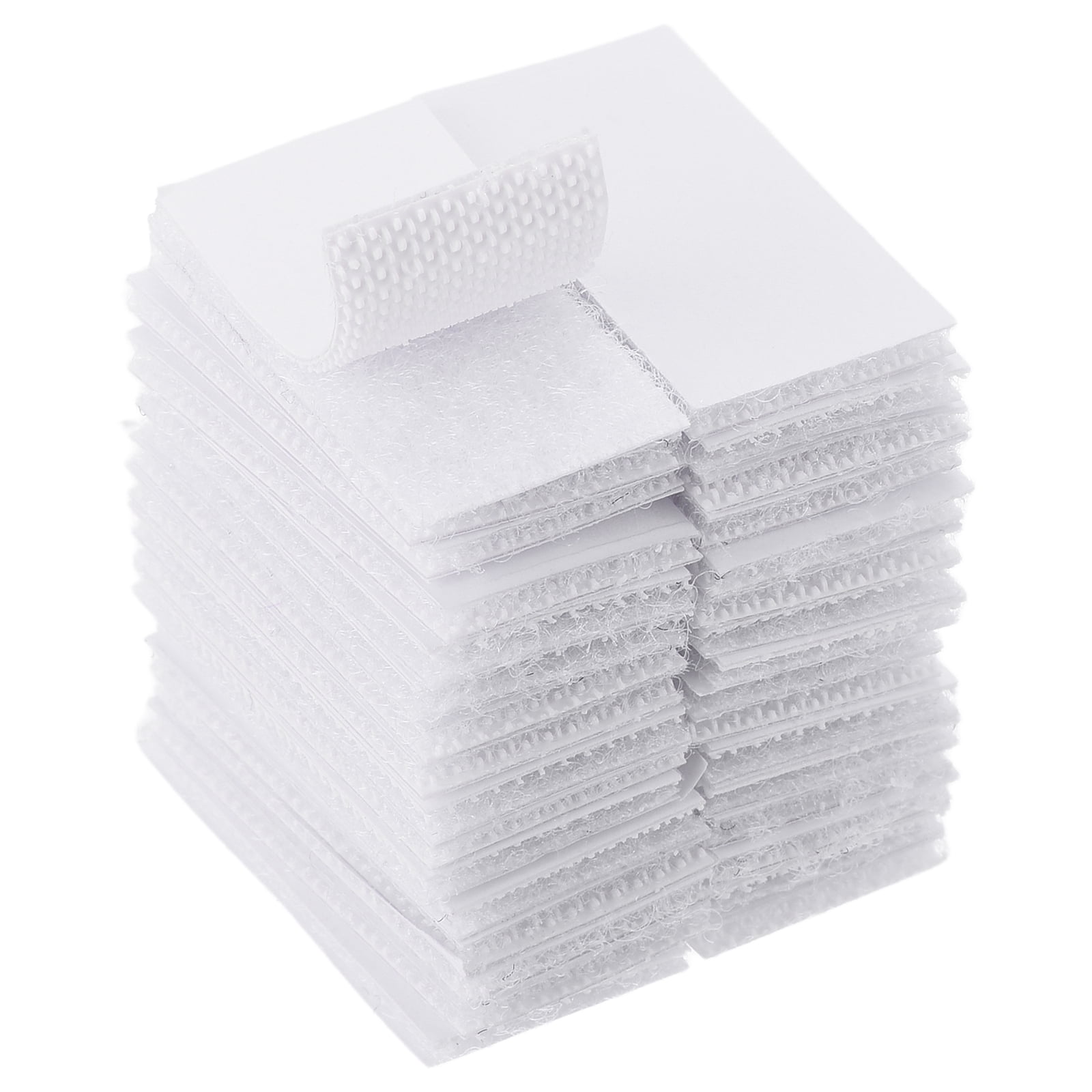 Uxcell 32 Pairs Adhesive Hook and Loop Strips Tape, 1.6x0.8inch Square ...