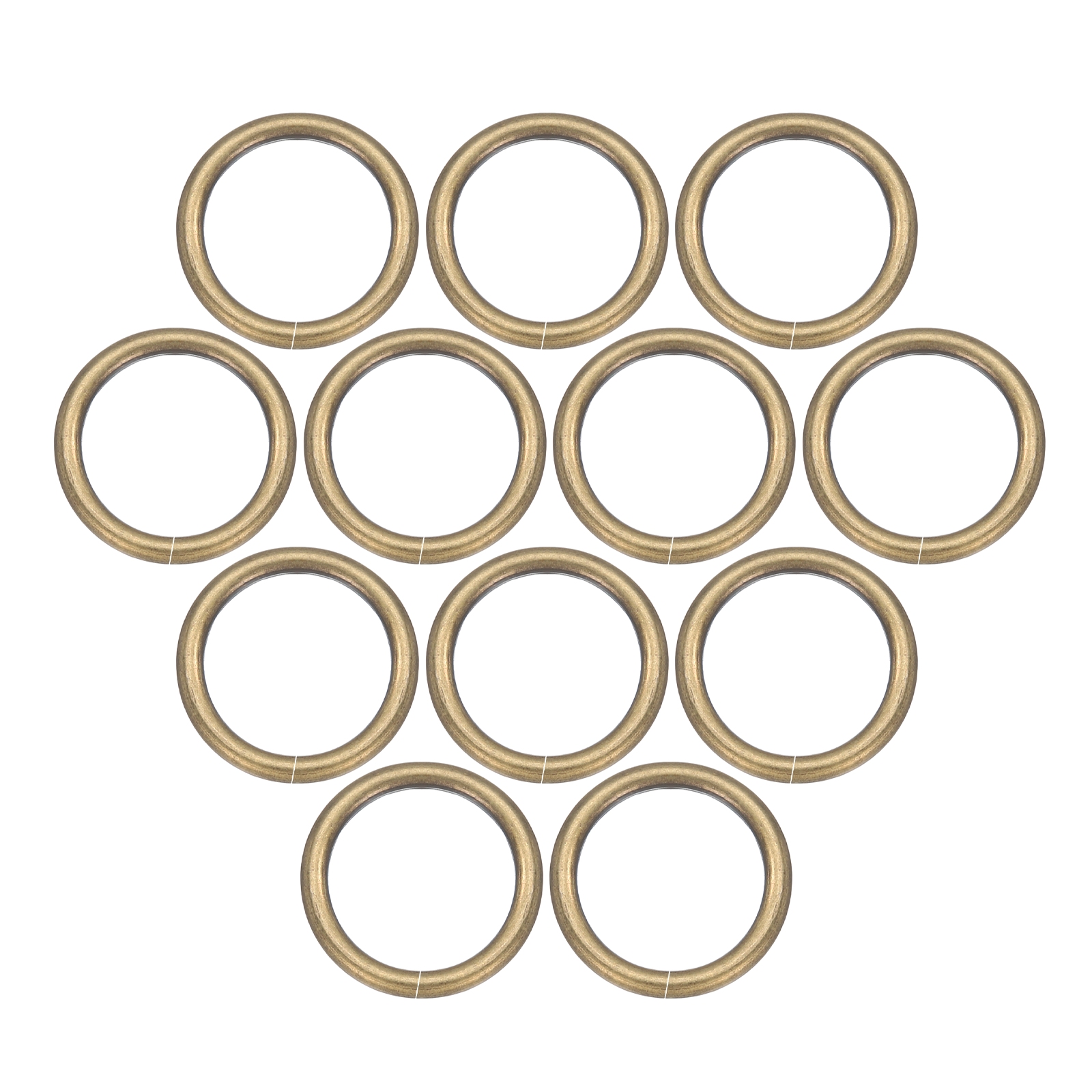 Uxcell 32 Pcs O Ring Buckle 12mm/0.5" ID 2mm Thickness for Bags, Bronze ...
