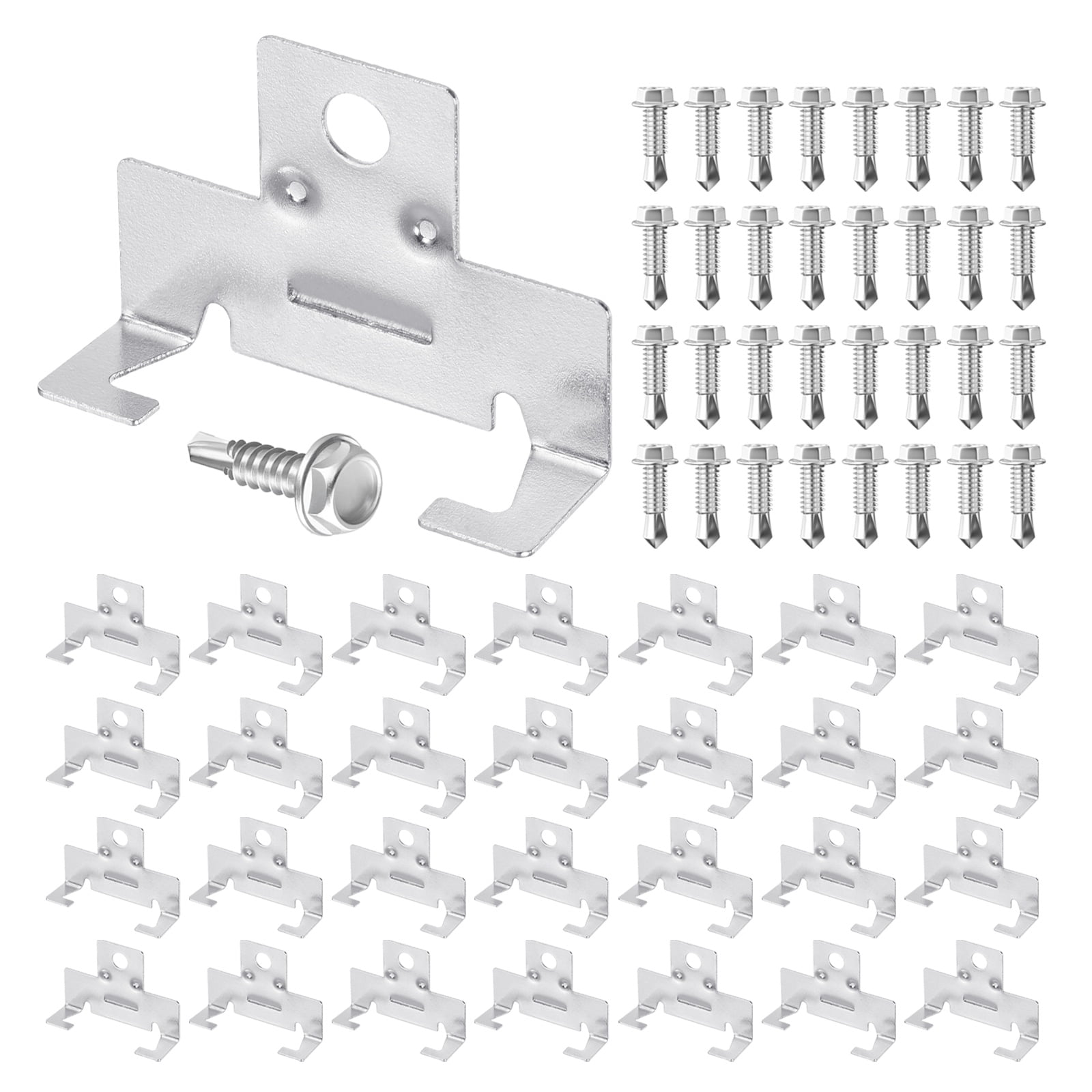Uxcell 32 Pcs Recessed Light Clips Downlight Housing C Clips, 304 ...