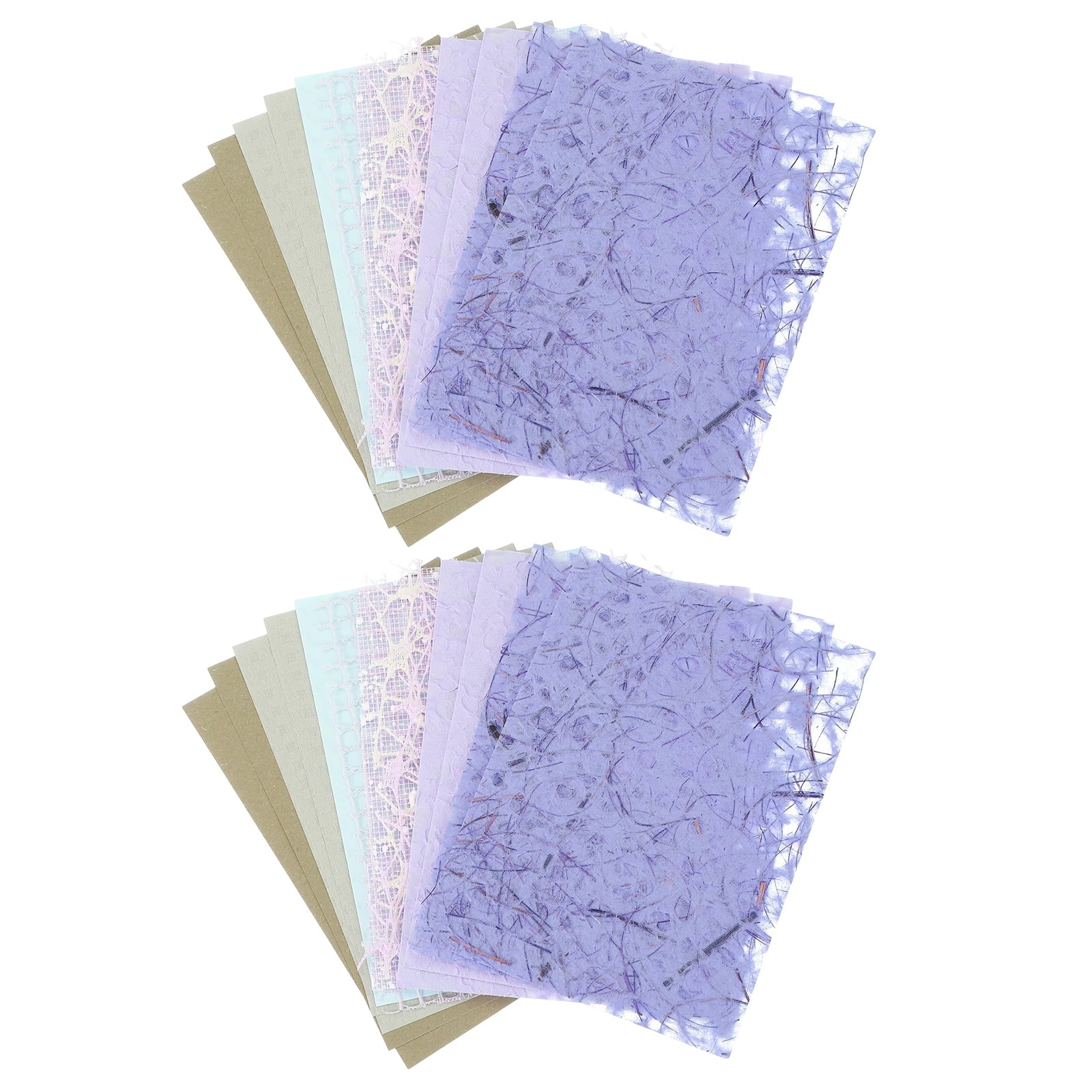 Uxcell 32 Sheets Textured Scrapbook Paper, Mixed Special Paper Mesh ...
