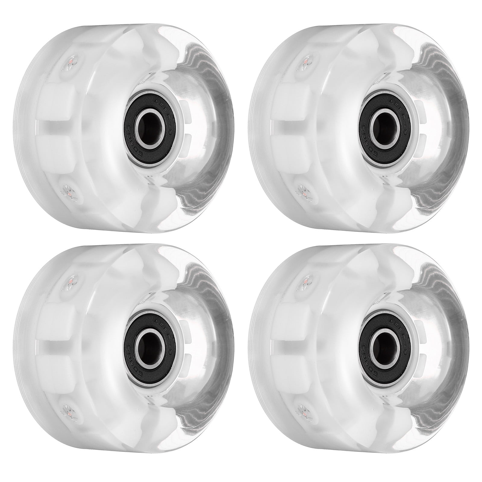 Uxcell 32 x 58mm Roller Skate Wheels with Bearings Light Up Wheel Quad ...