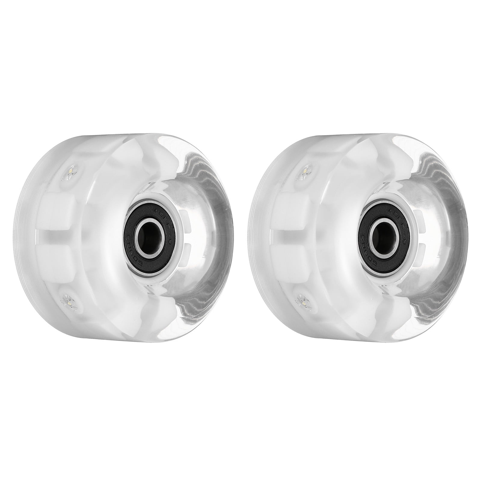 Uxcell 32 x 58mm Roller Skate Wheels with Bearings Light Up Wheel Quad ...