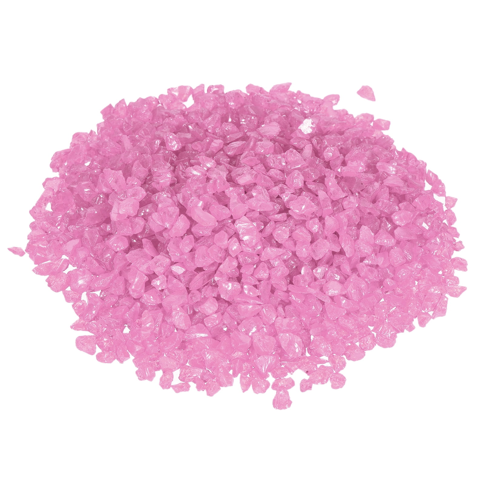 Uxcell 320g/0.7Lbs Irregular Decorative Glass Gravel Rock Sand Stone ...