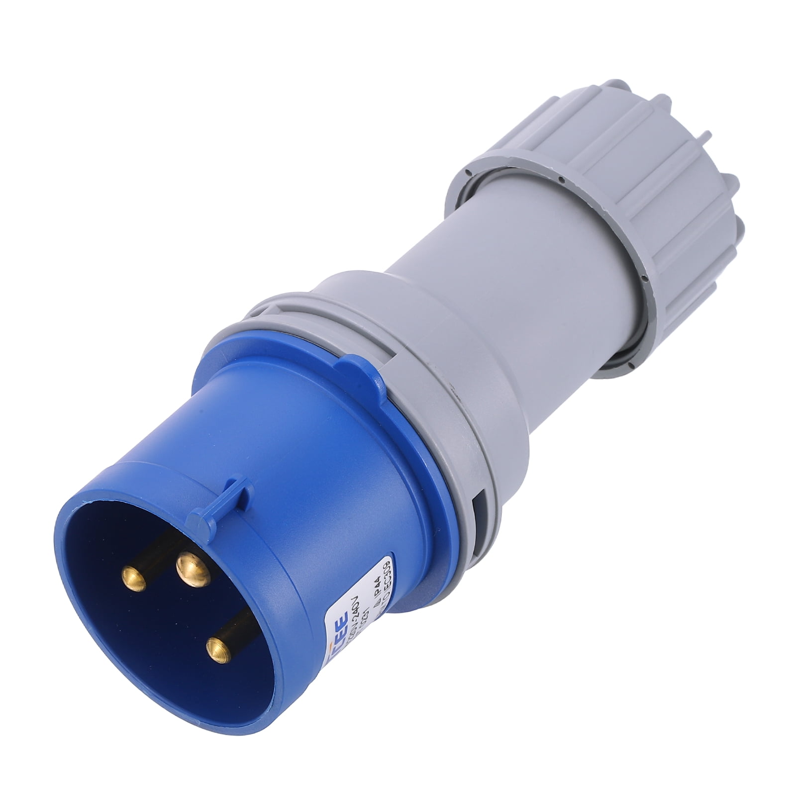 Uxcell 32A 3 Pin CEE Industrial Plug Connector, 220-240V 2P+E IP44 ...