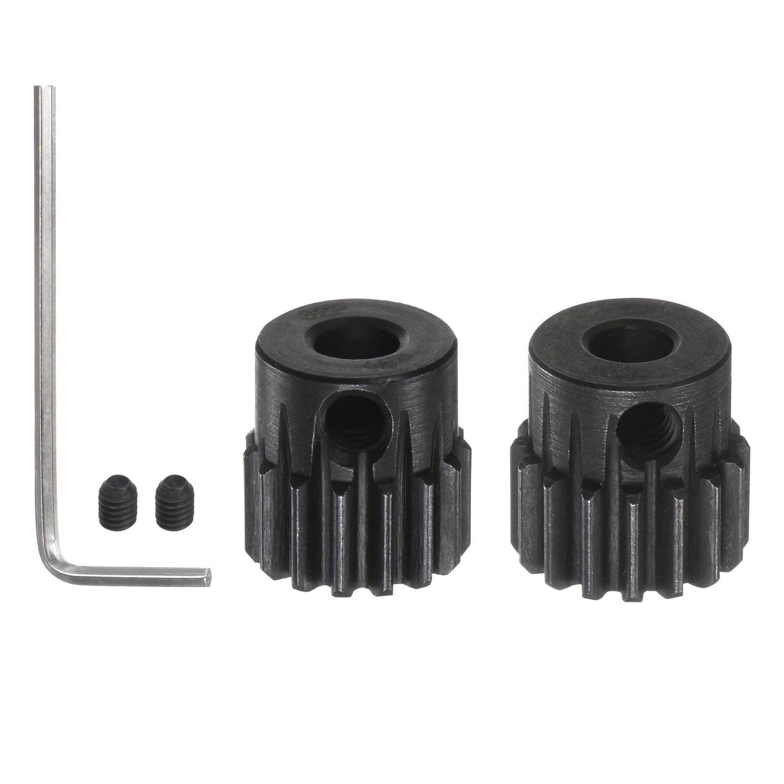 Uxcell 32P Hardened Pinion Motor Gear Set 15T 16T Fit 5mm RC Motor ...