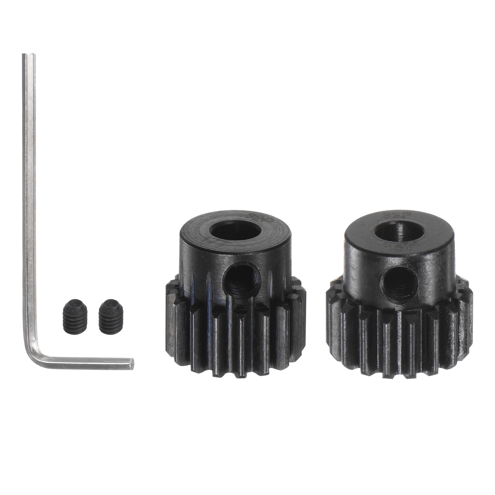 Uxcell 32P Hardened Pinion Motor Gear Set 17T 18T Fit 5mm RC Motor ...