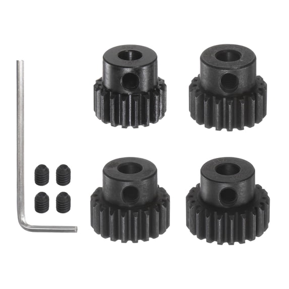 Uxcell 32P Hardened Pinion Motor Gear Set 18T 19T 20T 21T Fit 5mm RC ...