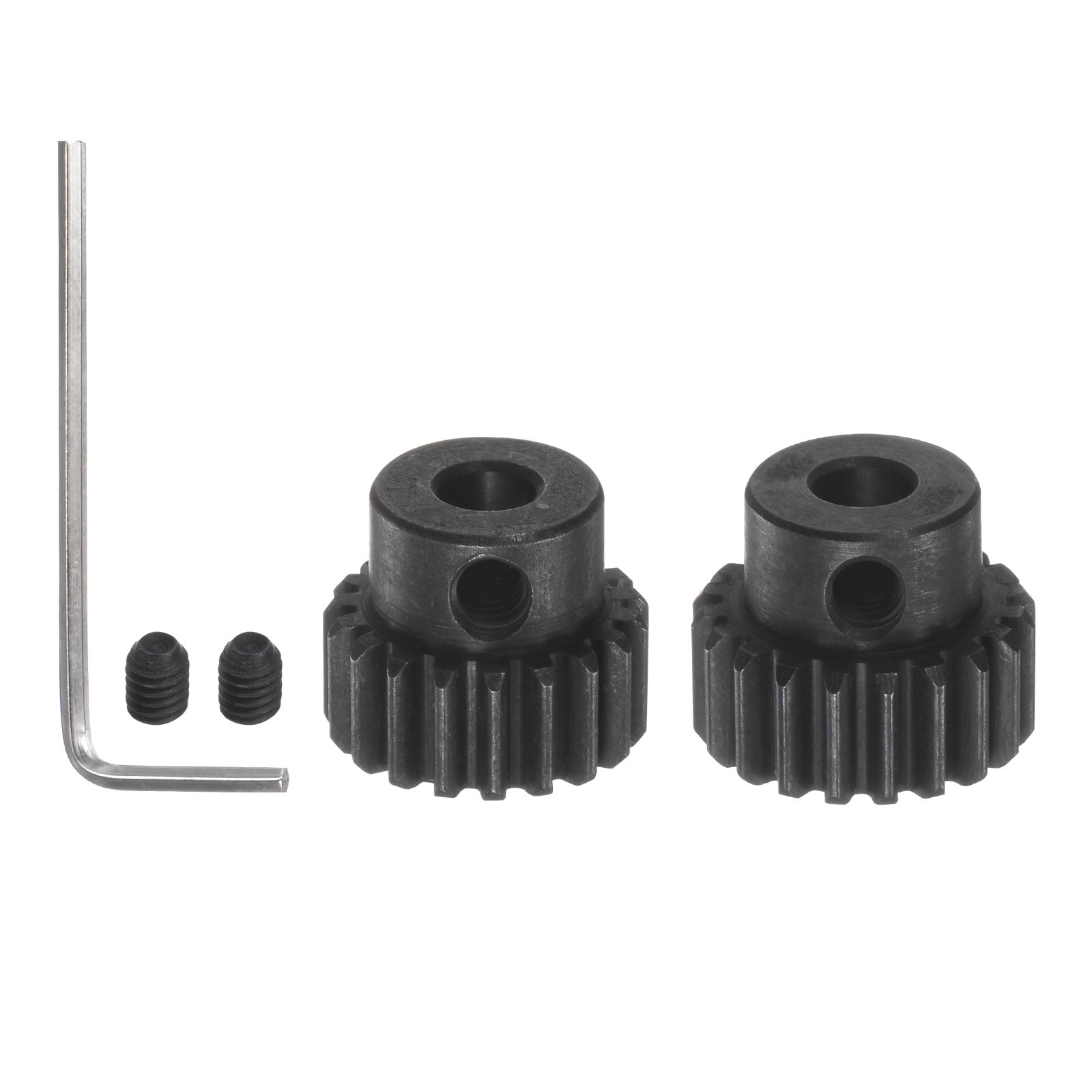 Uxcell 32P Hardened Pinion Motor Gear Set 19T 20T Fit 5mm RC Motor ...