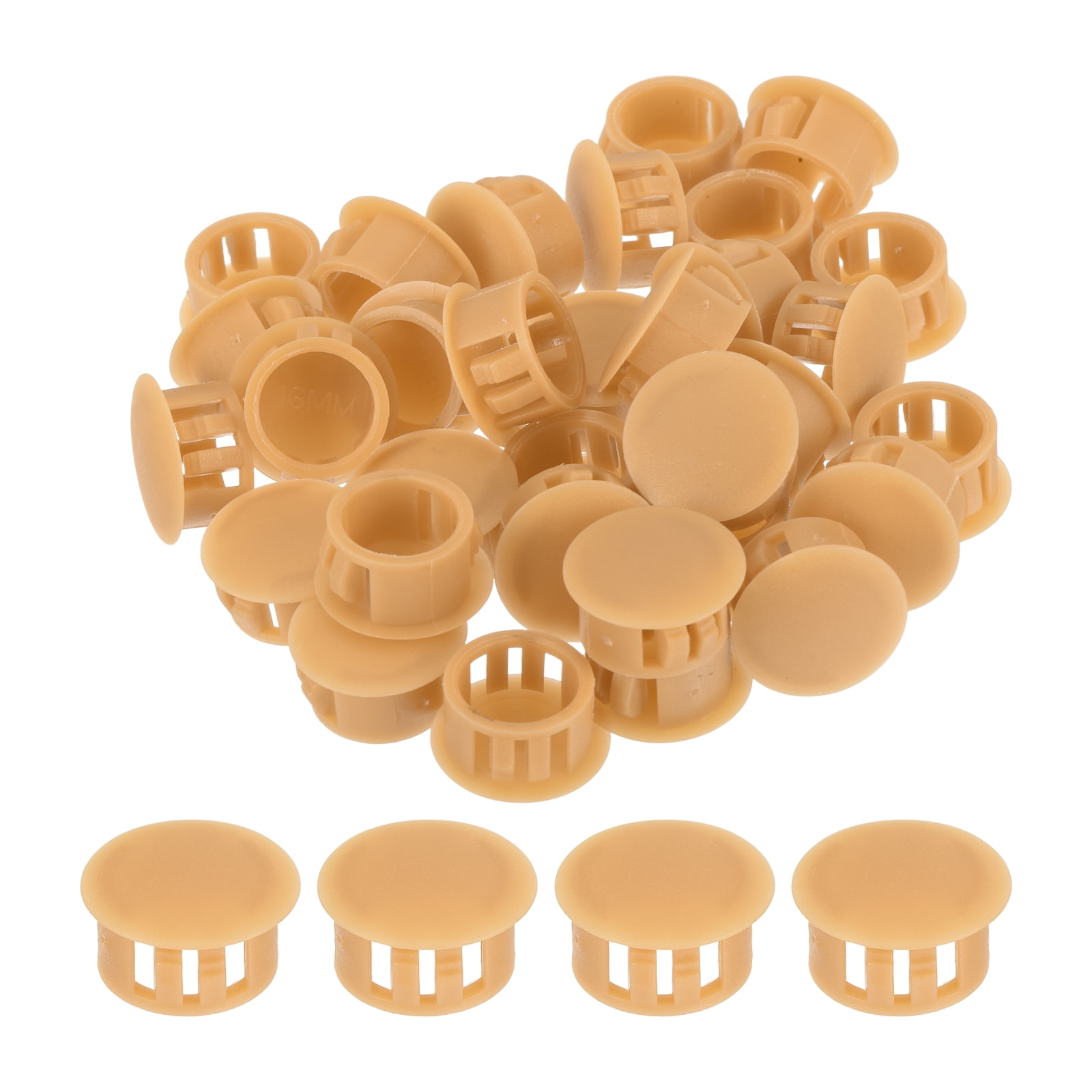 Uxcell 32PCS 16mm(5/8") Orange Plastic Hole Plugs, Flush Type Panel ...