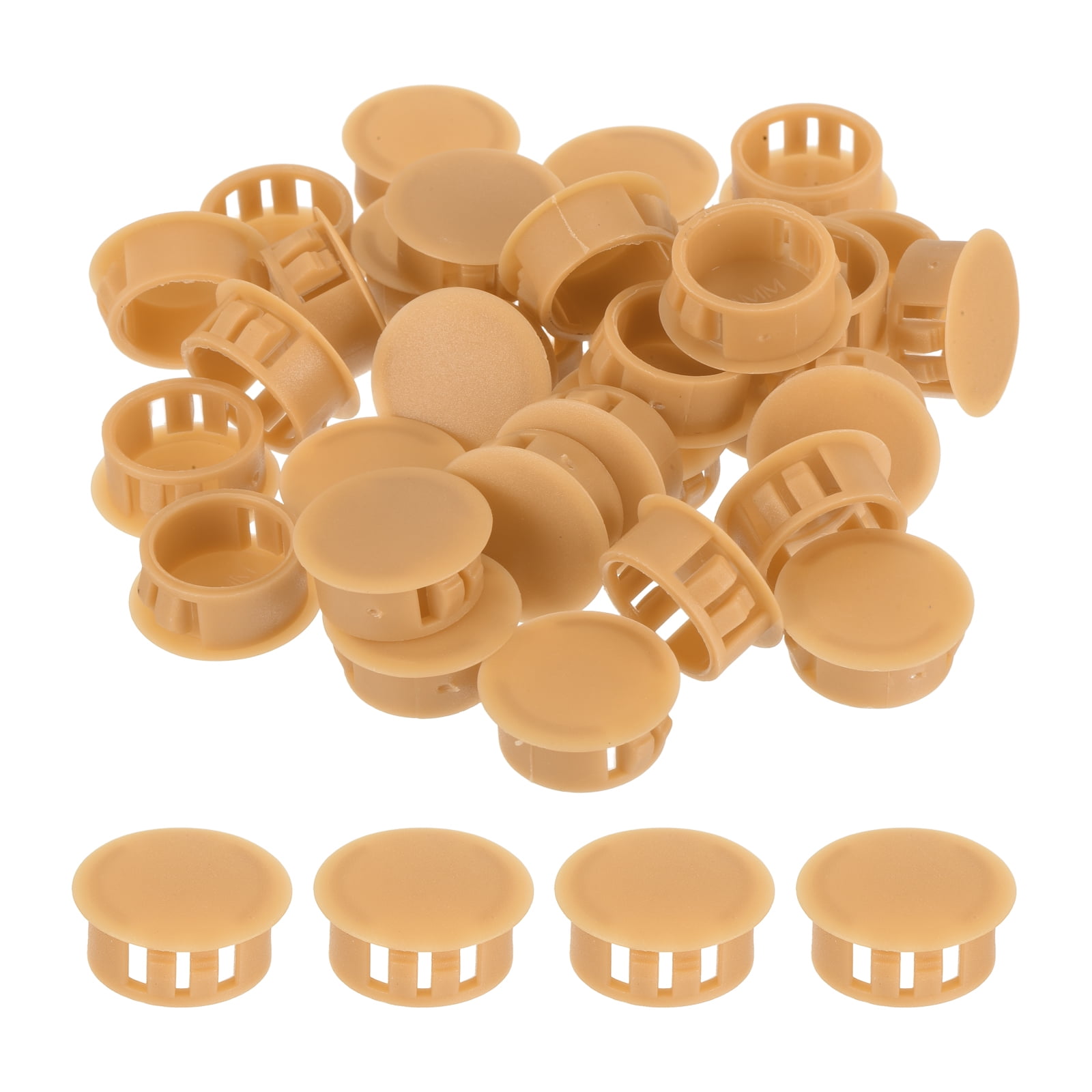 Uxcell 32PCS 20mm(13/16") Orange Plastic Hole Plugs, Flush Type Panel ...