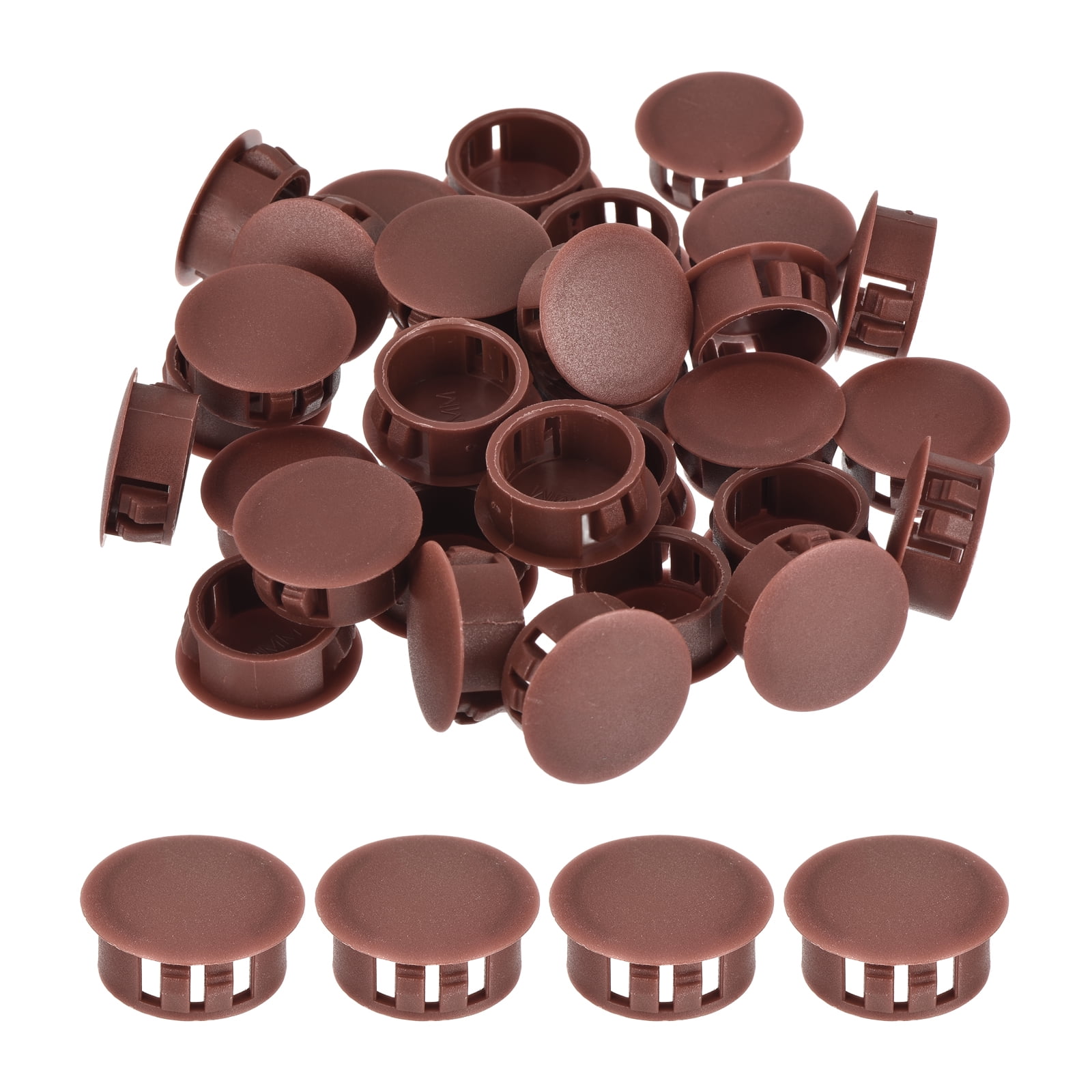 Uxcell 32PCS 20mm(13/16") Red-Brown Plastic Hole Plugs, Flush Type ...