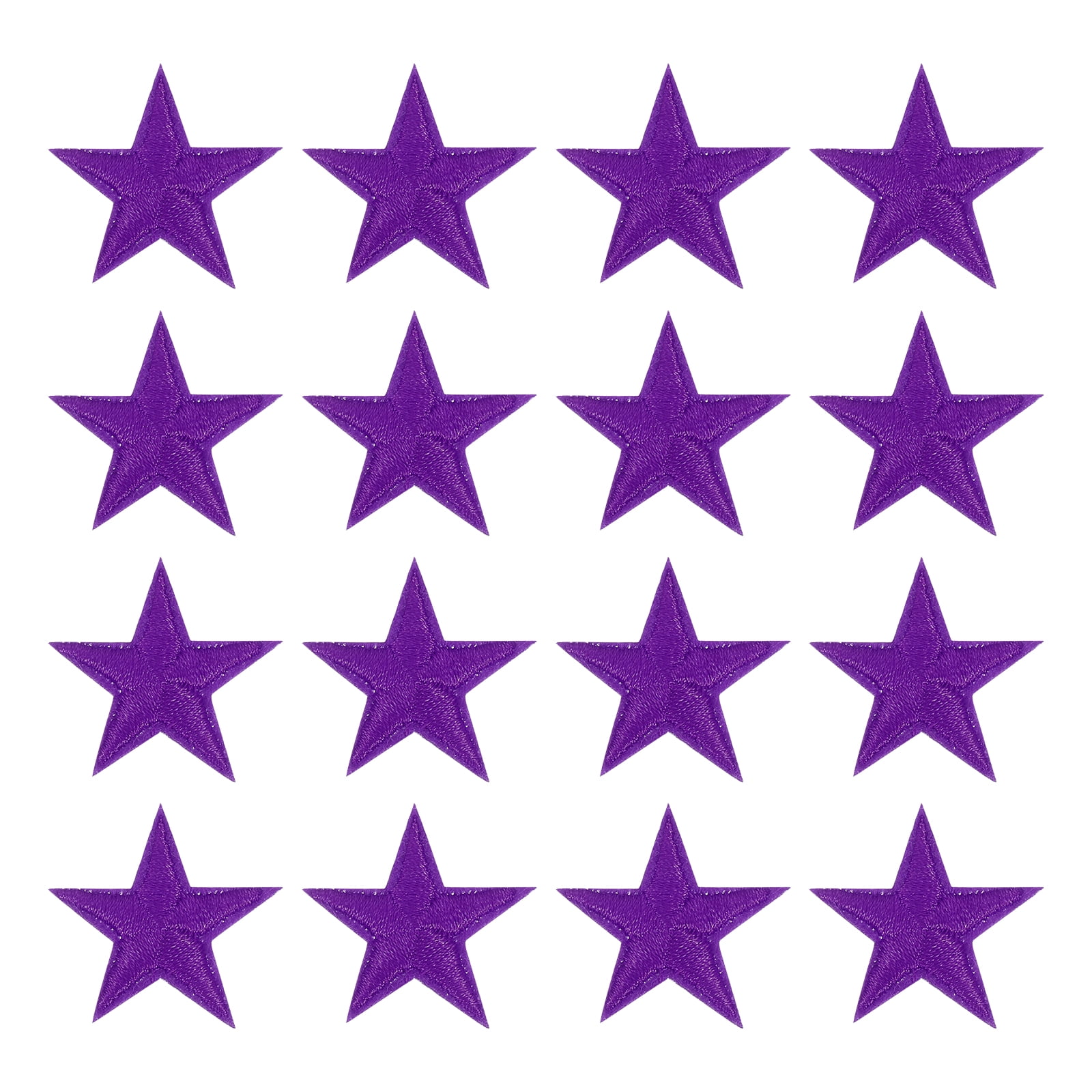 Uxcell 32Pack Iron on Star Patches, Sew on Star Embroidered Patches ...