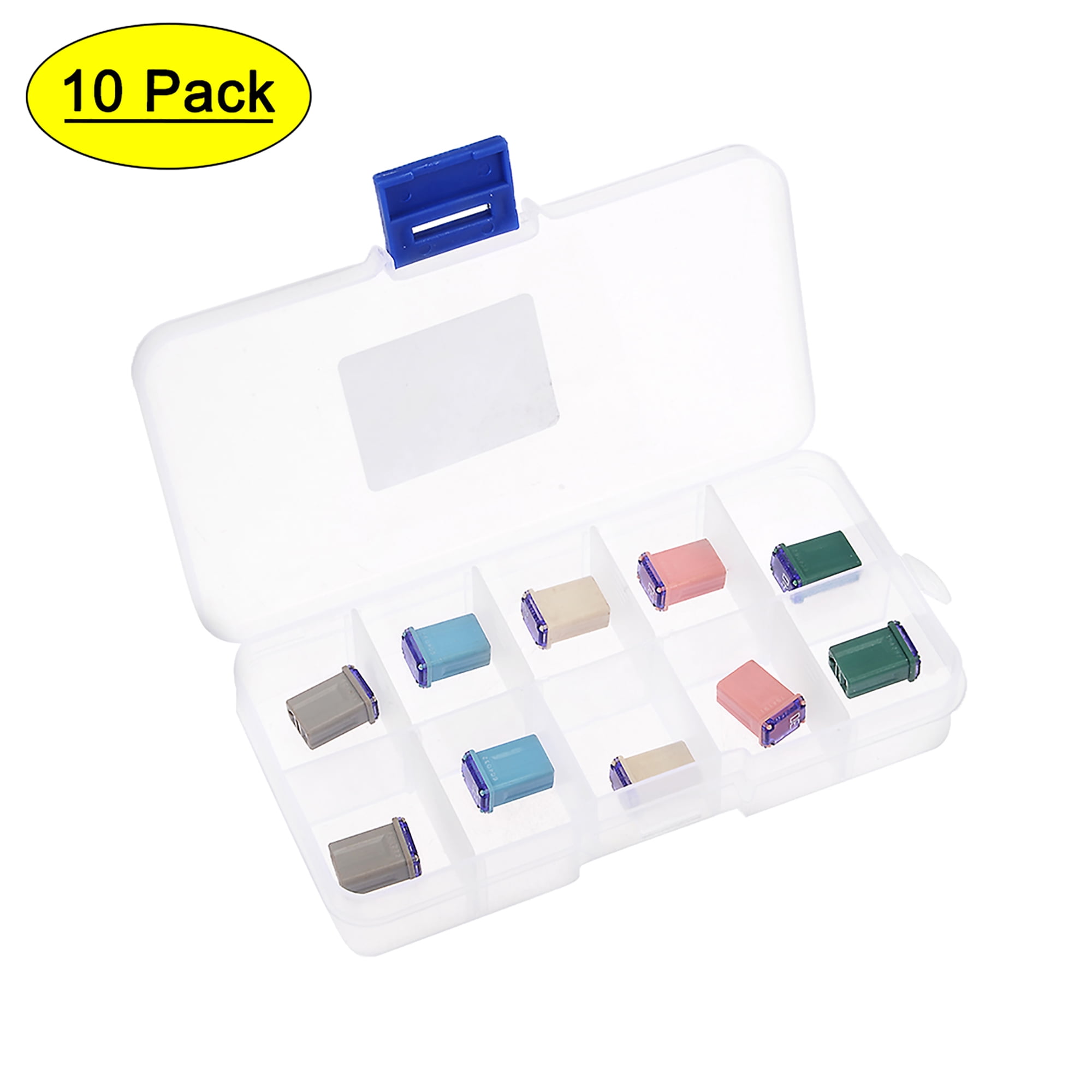 Uxcell 32V 15A 20A 25A 30A 40A Female Terminal Mini Cartridge Fuse Set ...