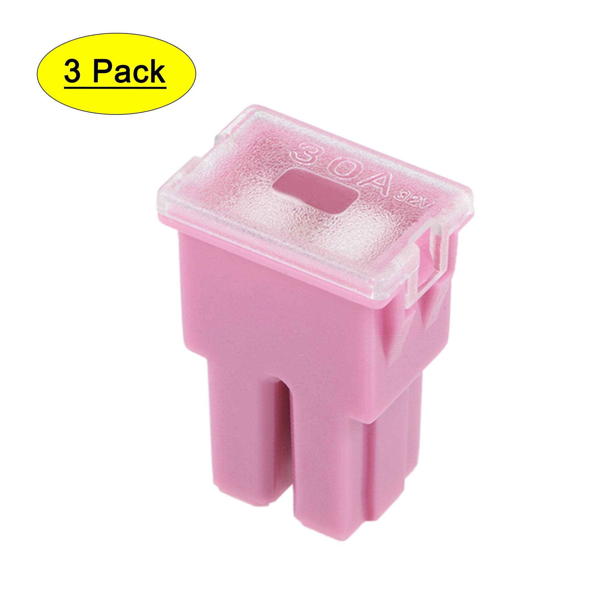 Uxcell 32V 30A Female Mini Cartridge Fuses J Case 3 Pack - Walmart.com