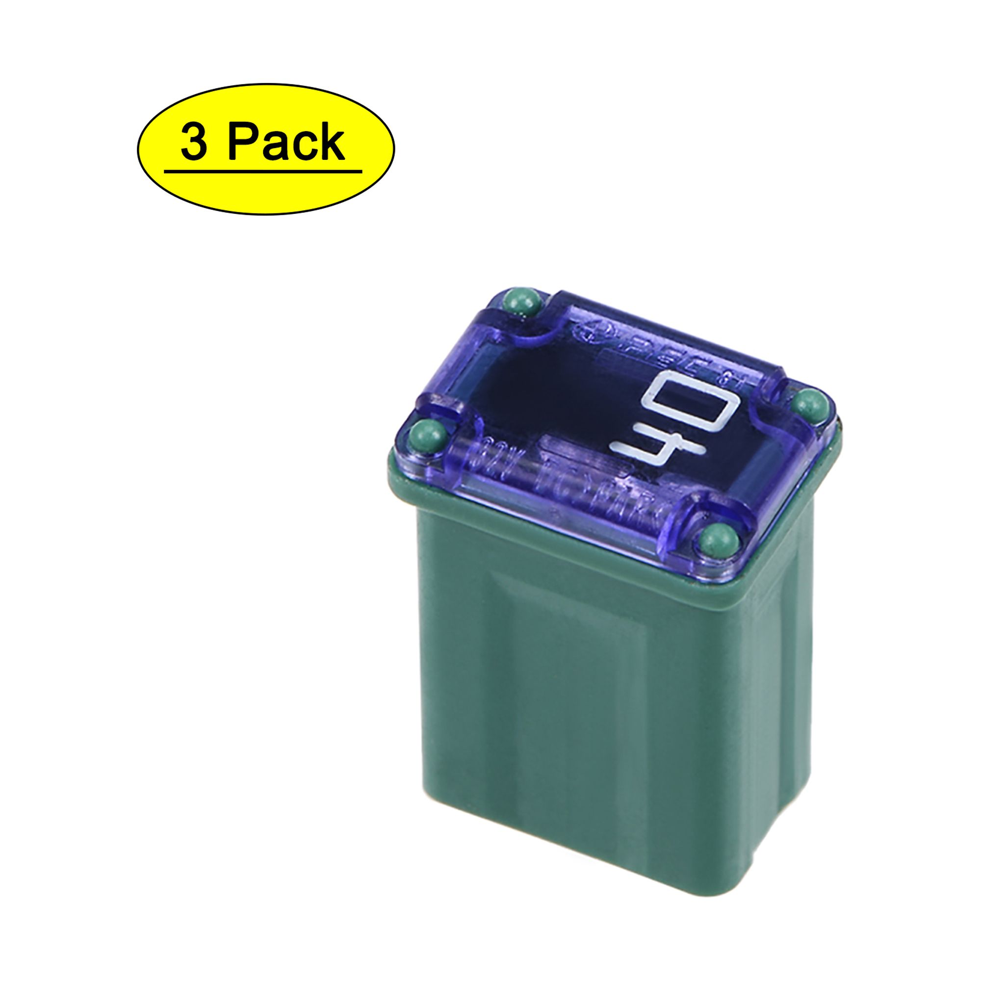 Uxcell 32V 40A Automotive Mini Cartridge Fuse Female Terminal Plastic ...