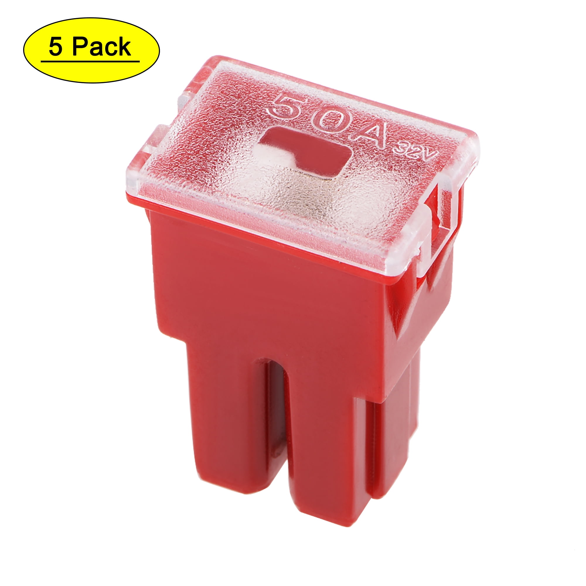 Uxcell 32V 50A Mini Cartridge Fuse Female Terminal J Case Box 5 Pack ...