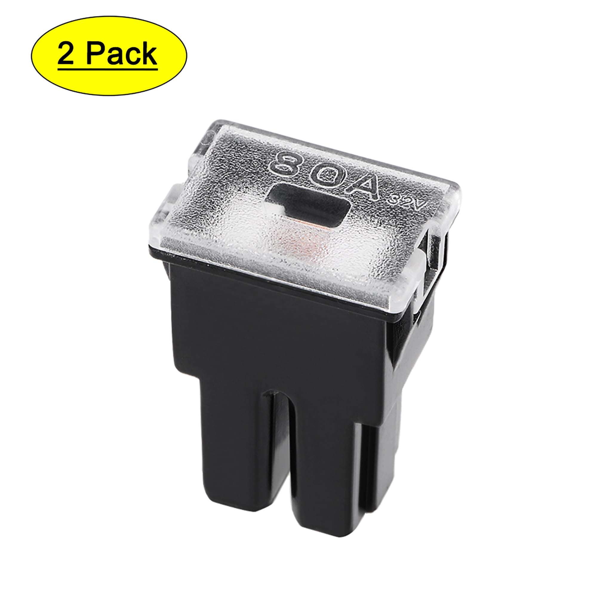 Uxcell 32V 80A Mini Cartridge Inner Plug Fuse Female Terminal J Case ...