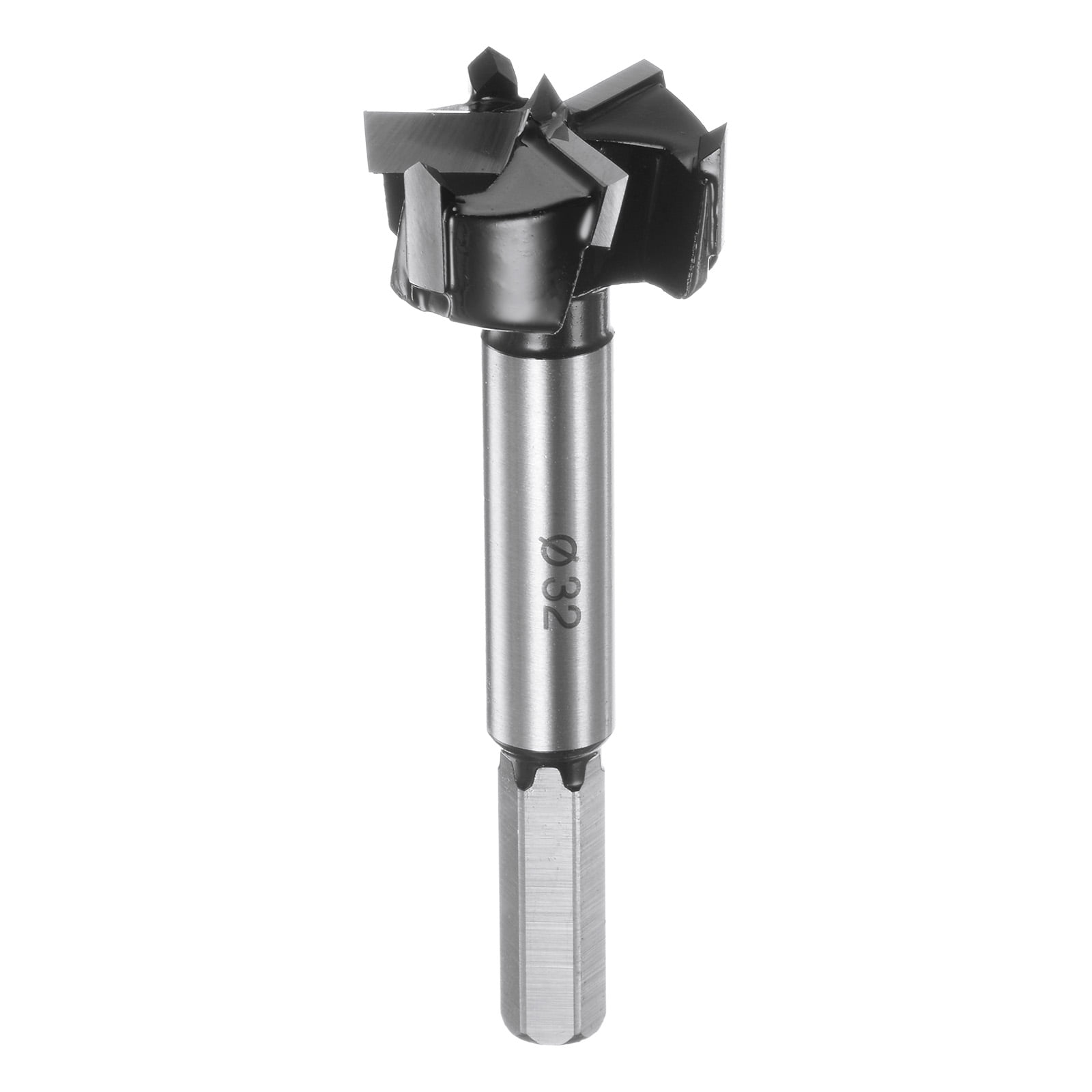 Uxcell 32mm (1-1/4") Carbide 3 Flutes 4 Spurs Wood Hole Hinge Boring ...