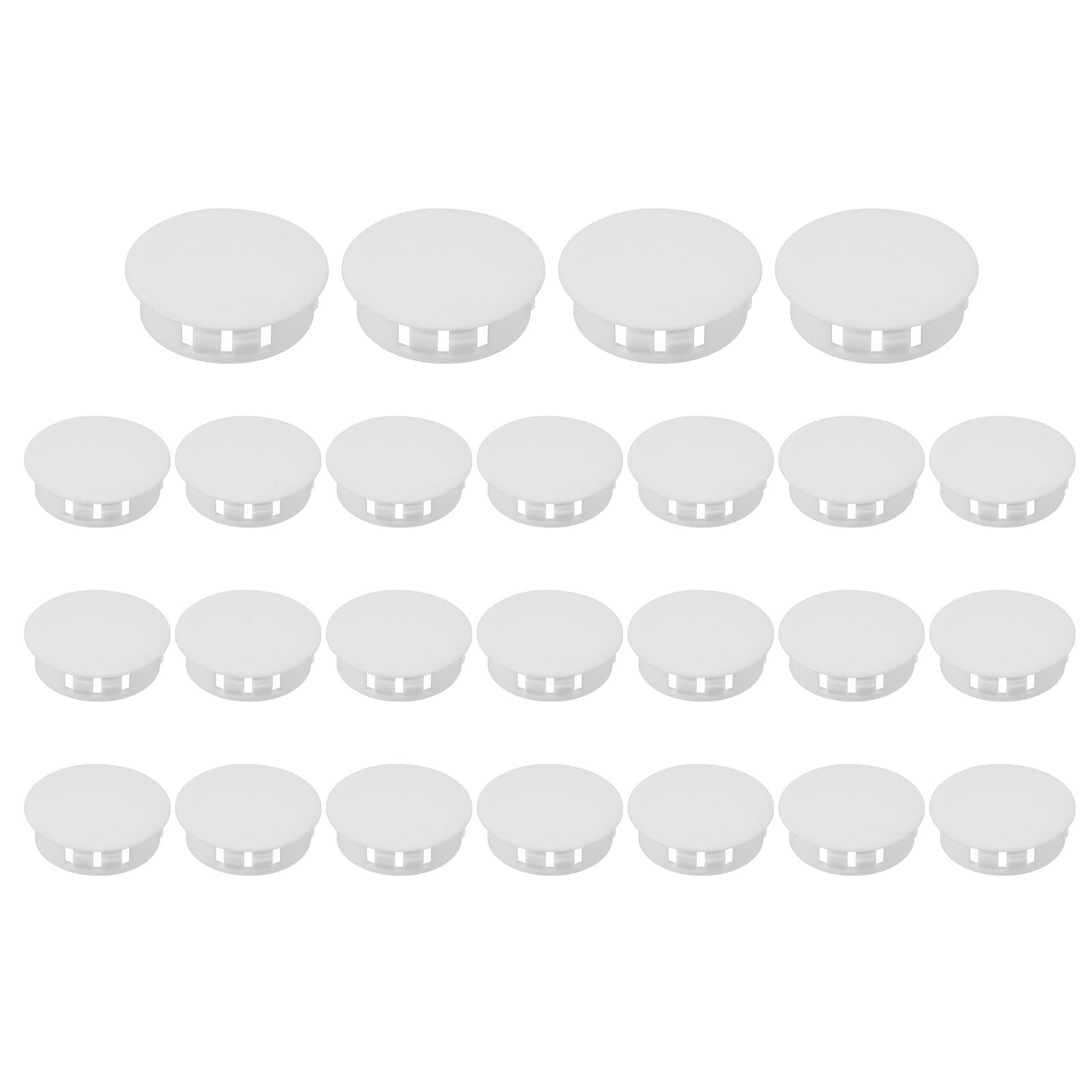 Uxcell 32mm/1-1/4" Plastic Hole Plugs, Flush Type Round Plug Snap in ...