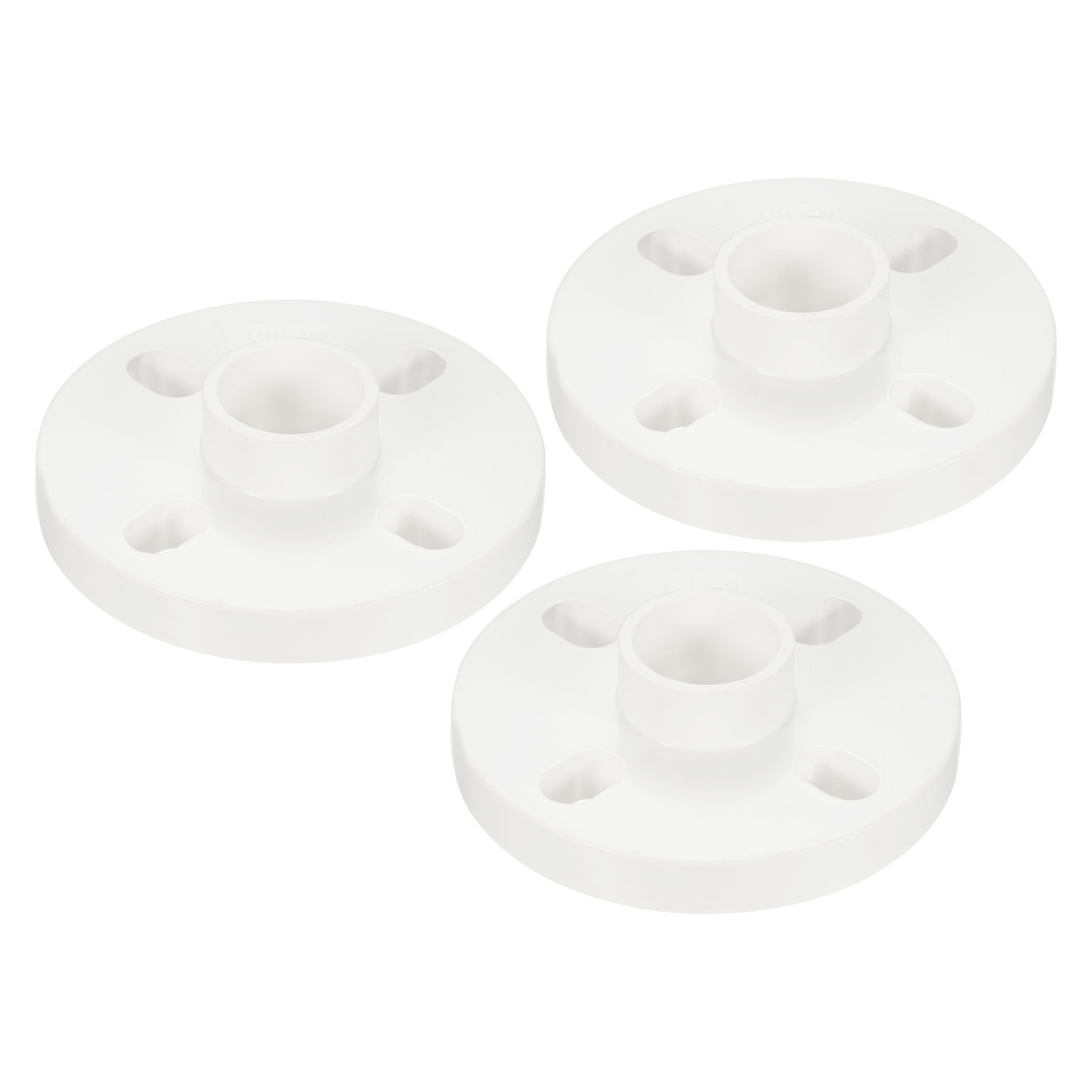 Uxcell 32mm/1.26 Inch PVC Pipe Fitting, 3 Pack Flange Pipe Socket ...