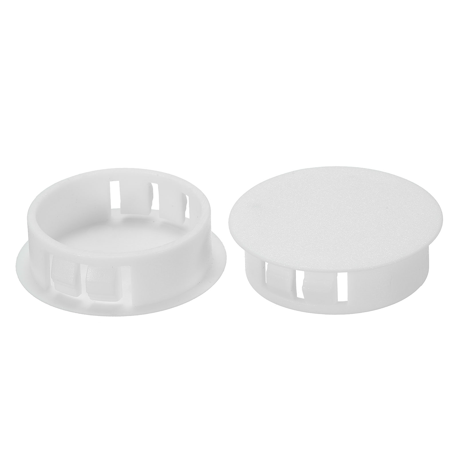 Uxcell 32mm 1.3" Plastic Hole Plugs, Flush Type Round Hole Cover Snap ...