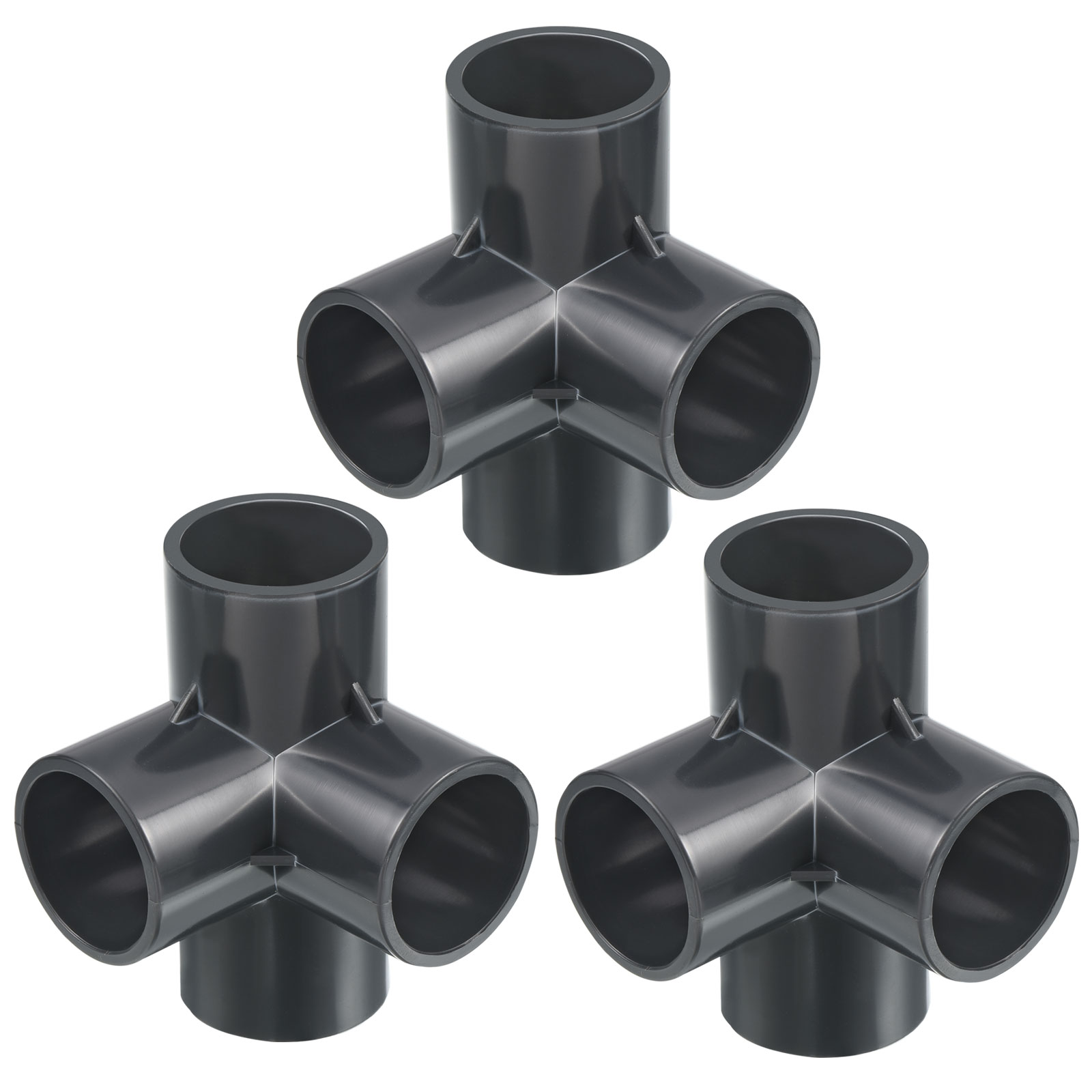 Uxcell 32mm ID Elbow Pipe Fittings UPVC 4 Way Side Outlet Cross ...
