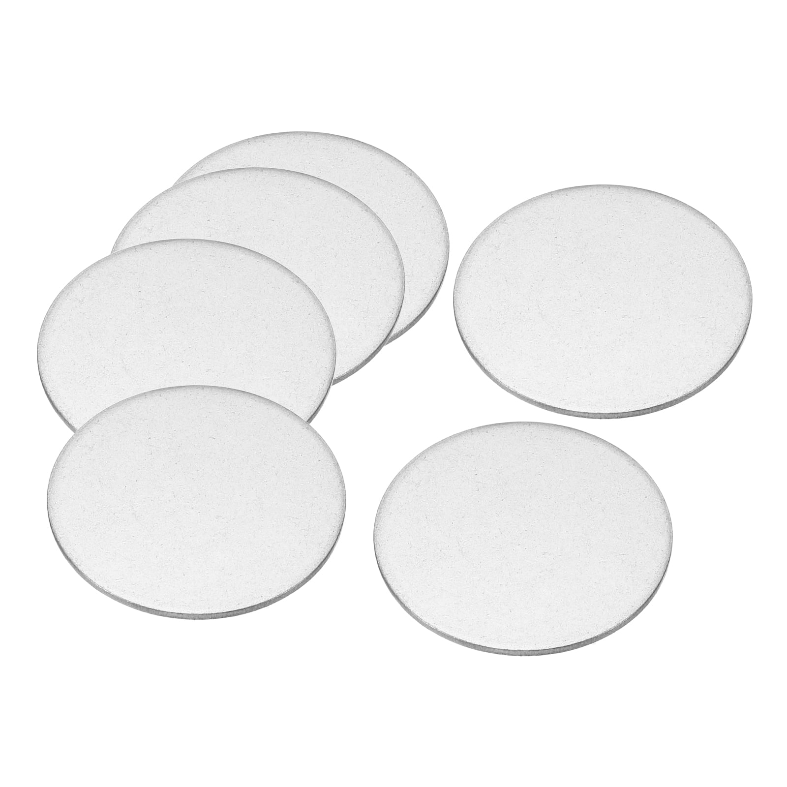 Uxcell 32mm Steel Disc, 20pcs Round Metal Stamping Blanks Tags Circle ...
