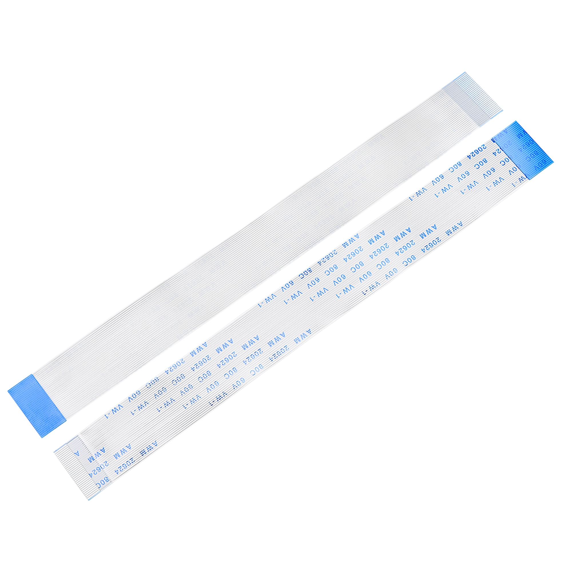 Uxcell 32pins Flexible Flat Cable FPC FFC B Type Ribbon Cable PE White ...
