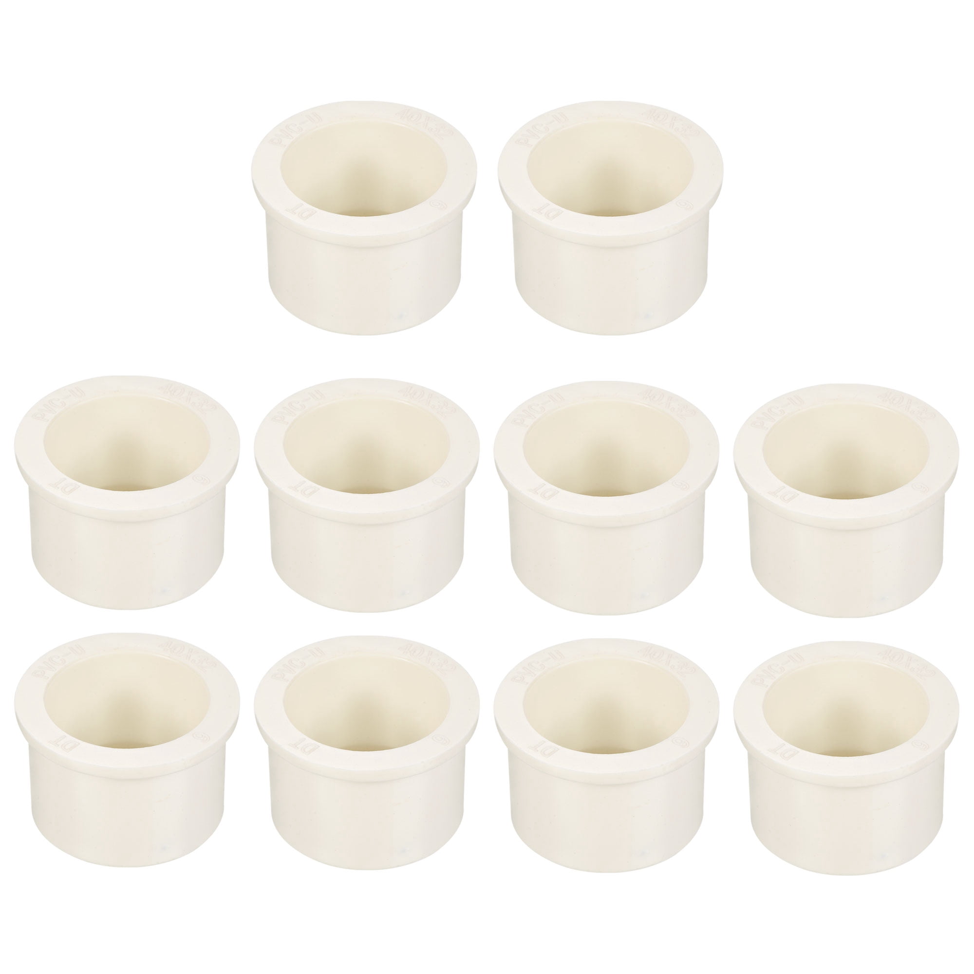 Uxcell 32x40mm PVC Reducer Bushing Pipe Fitting Coupling Tube Adapter ...