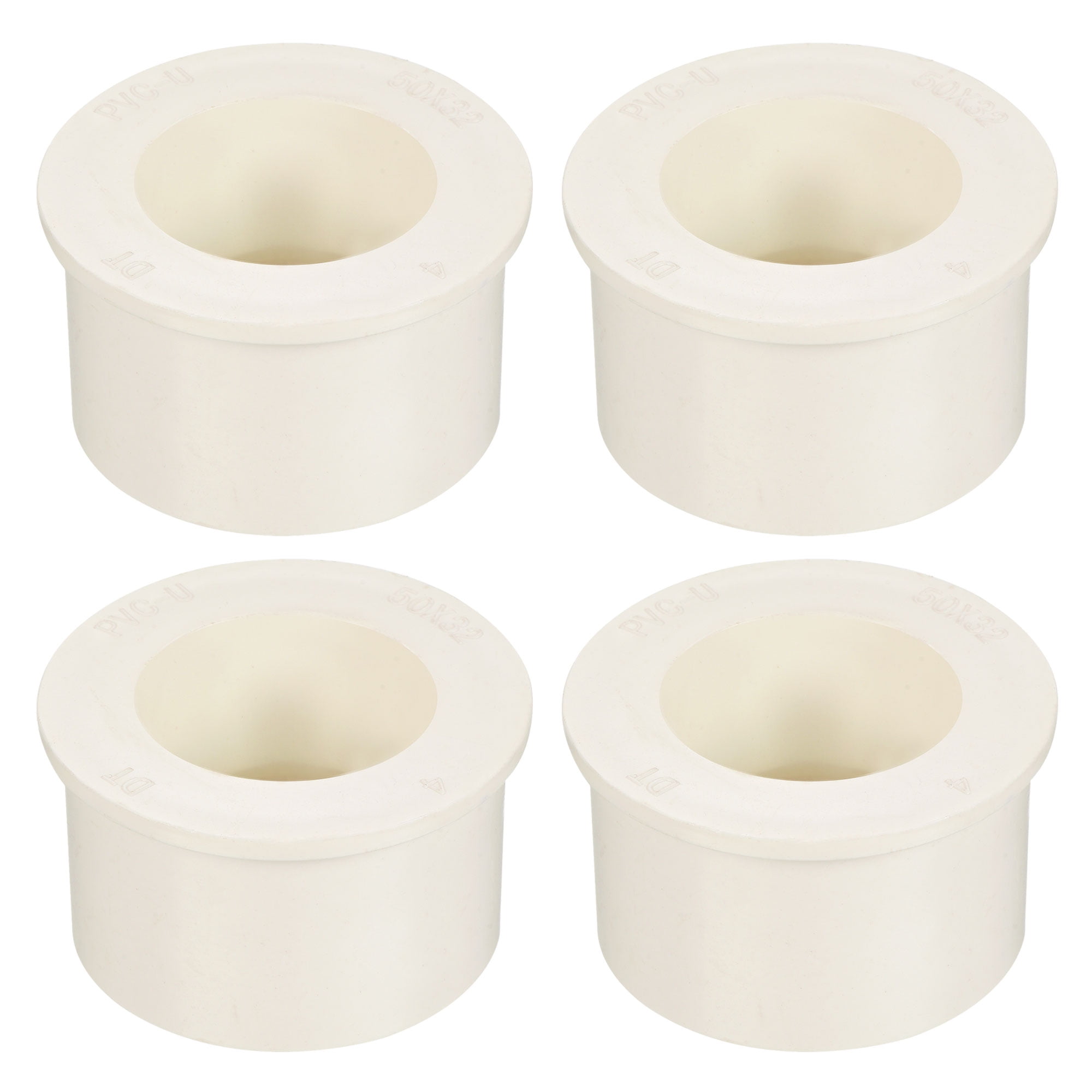 Uxcell 32x50mm PVC Reducer Bushing Pipe Fitting Coupling Tube Adapter ...